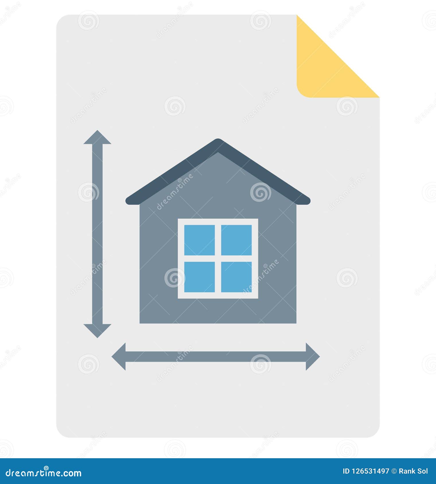 Architectural Paper Isolated Vector Icon for Construction Stock Vector ...