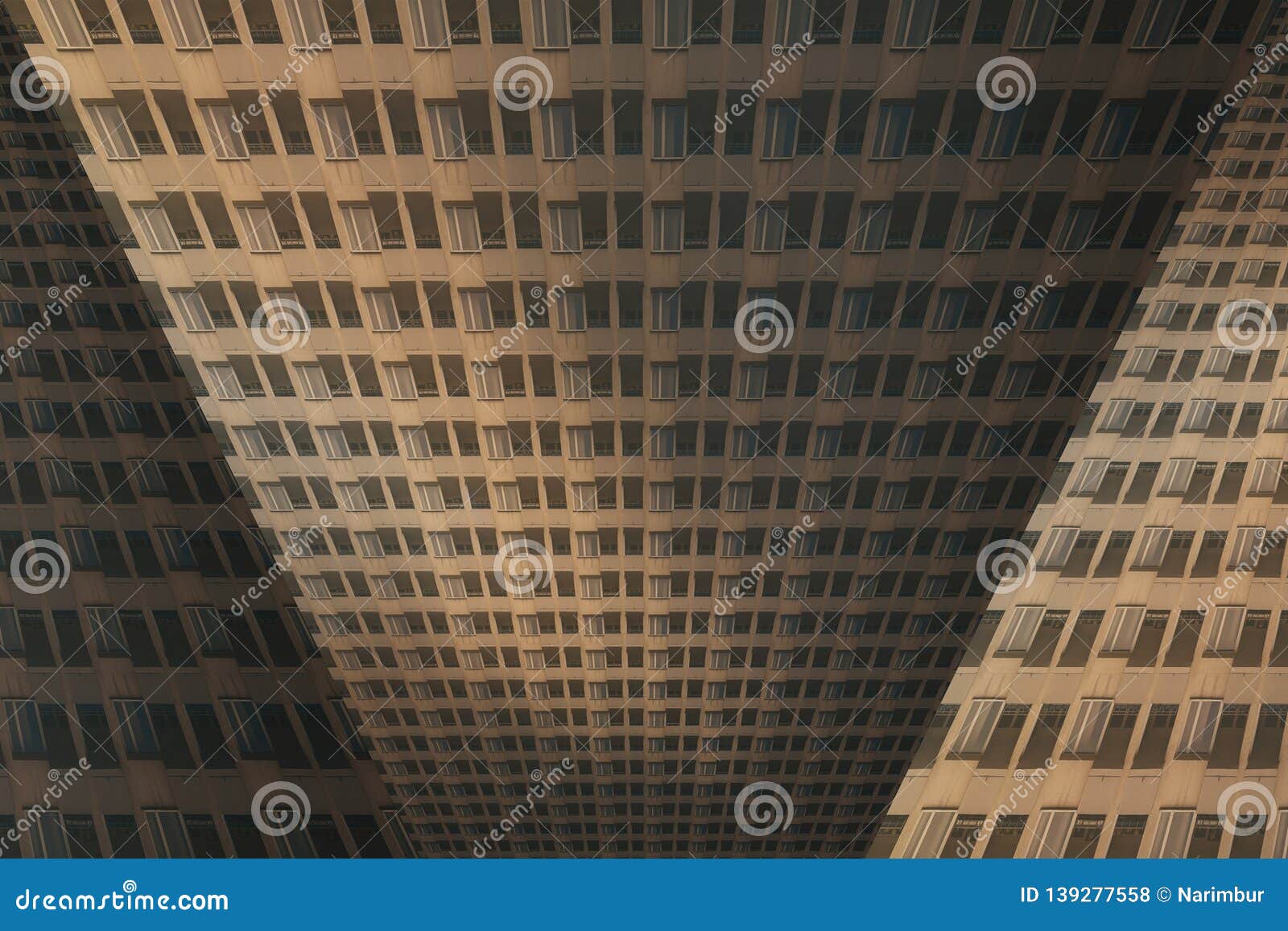 Distorted Facade of a Miserable House Stock Photo - Image of flats ...