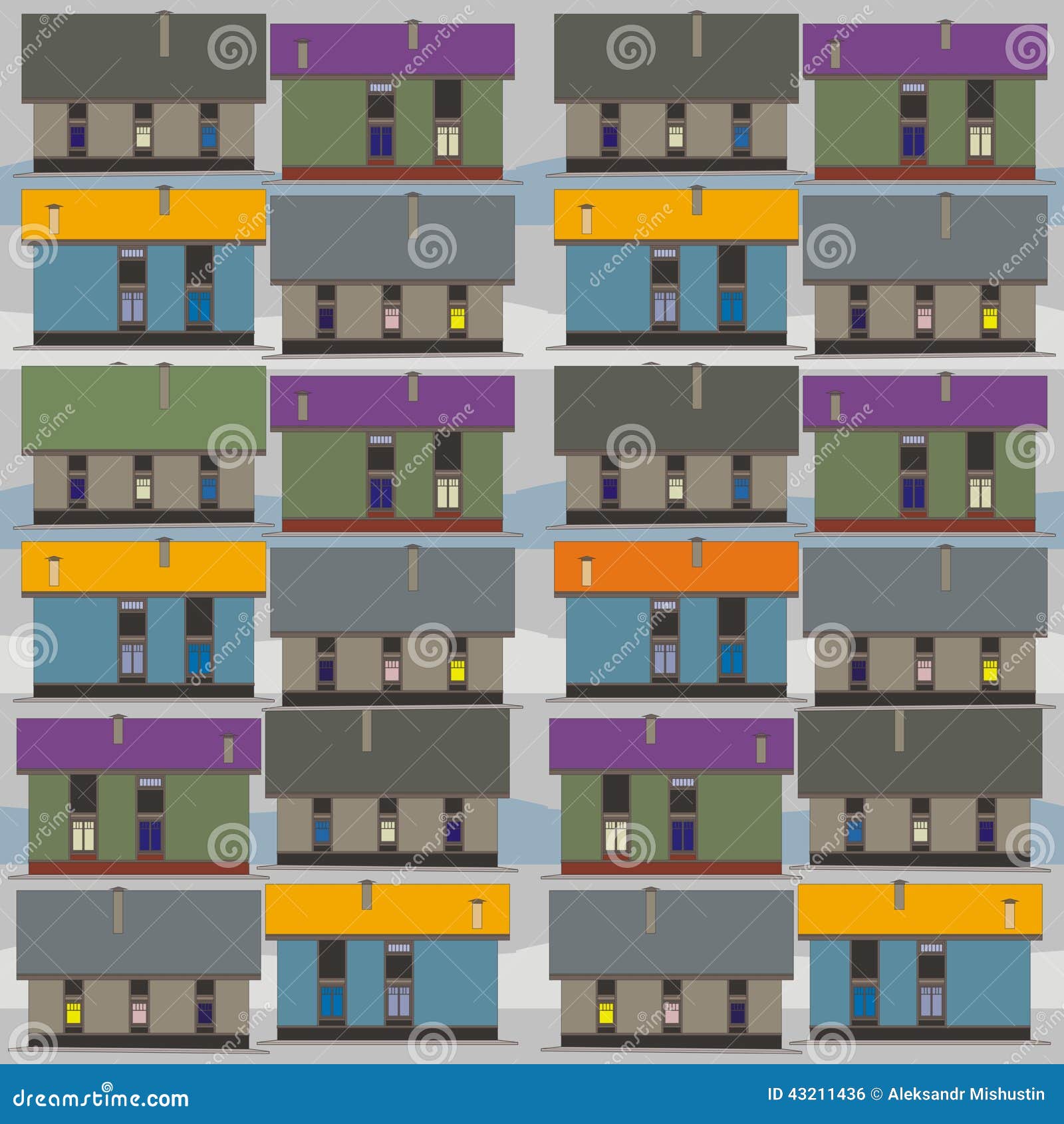 Architectural Pattern Seamless Stock Vector - Illustration of geometric ...