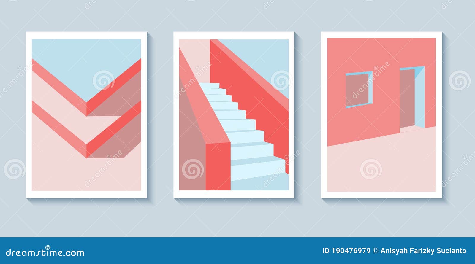 Architectural Perspective Background Poster Design Vector. Poster Wall ...