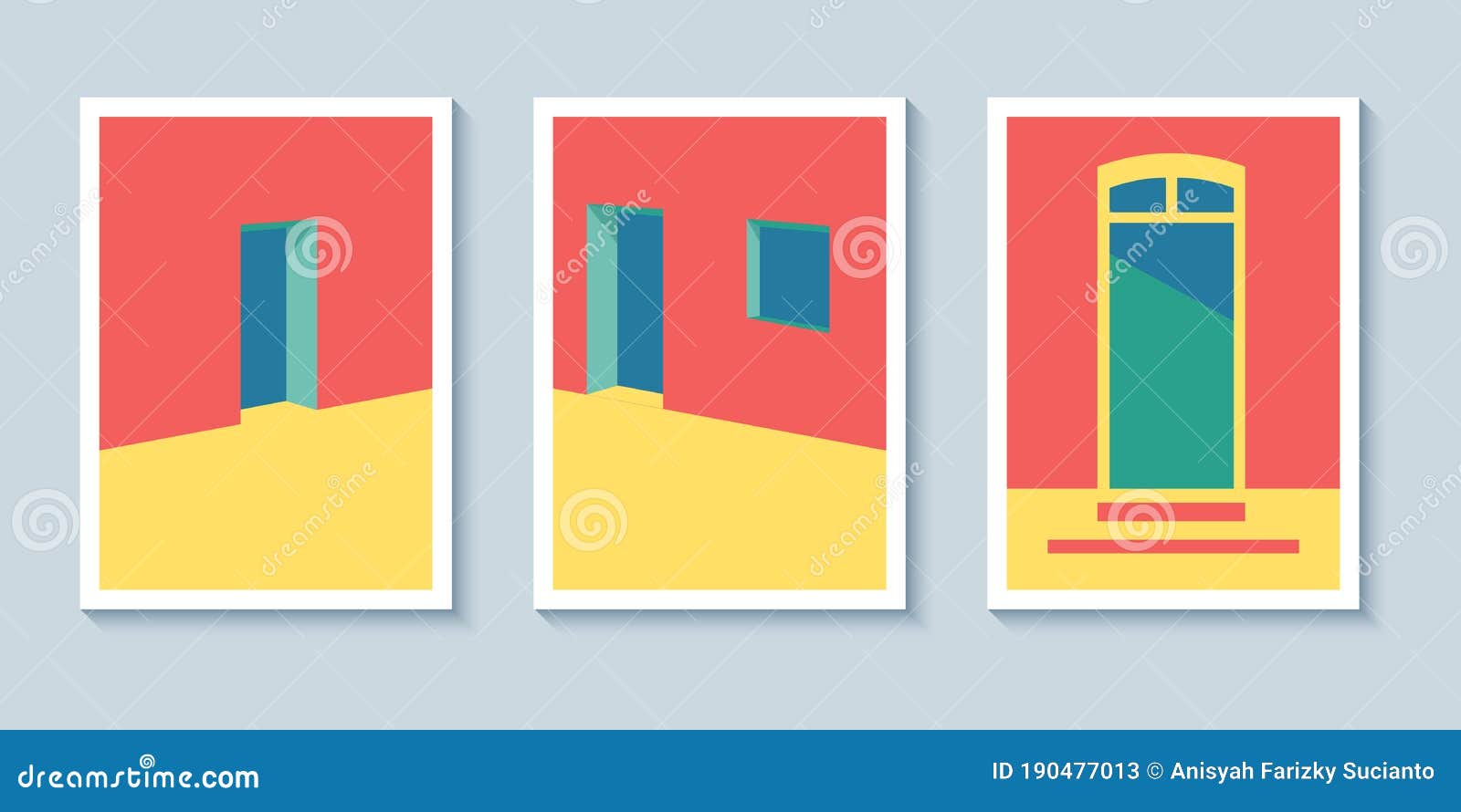 Architectural Perspective Background Poster Design Vector. Poster Wall ...
