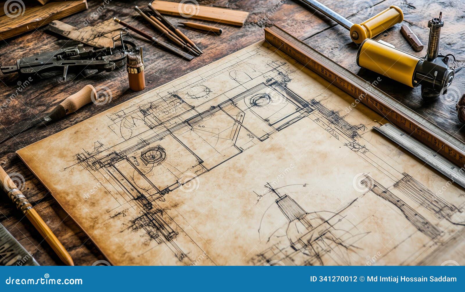 Architecture Plan & Tools. Architecture Plan of Interior & Work Tools ...