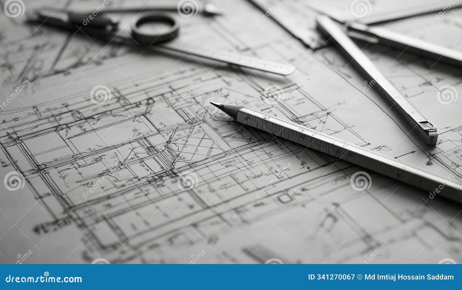 Architecture Plan & Tools. Architecture Plan of Interior & Work Tools ...