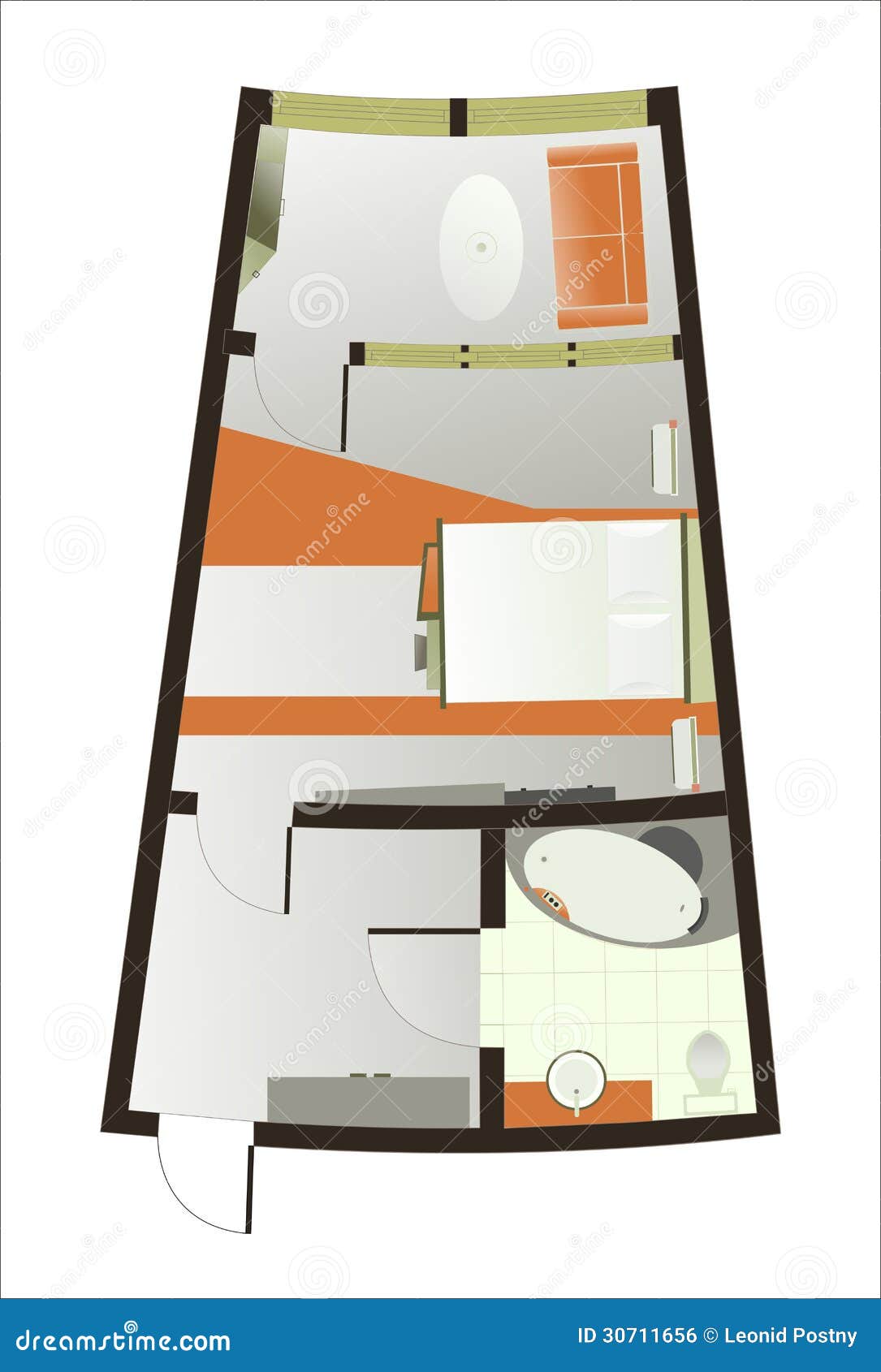 The Architectural Plan of the Room Stock Photo - Image of drawing ...