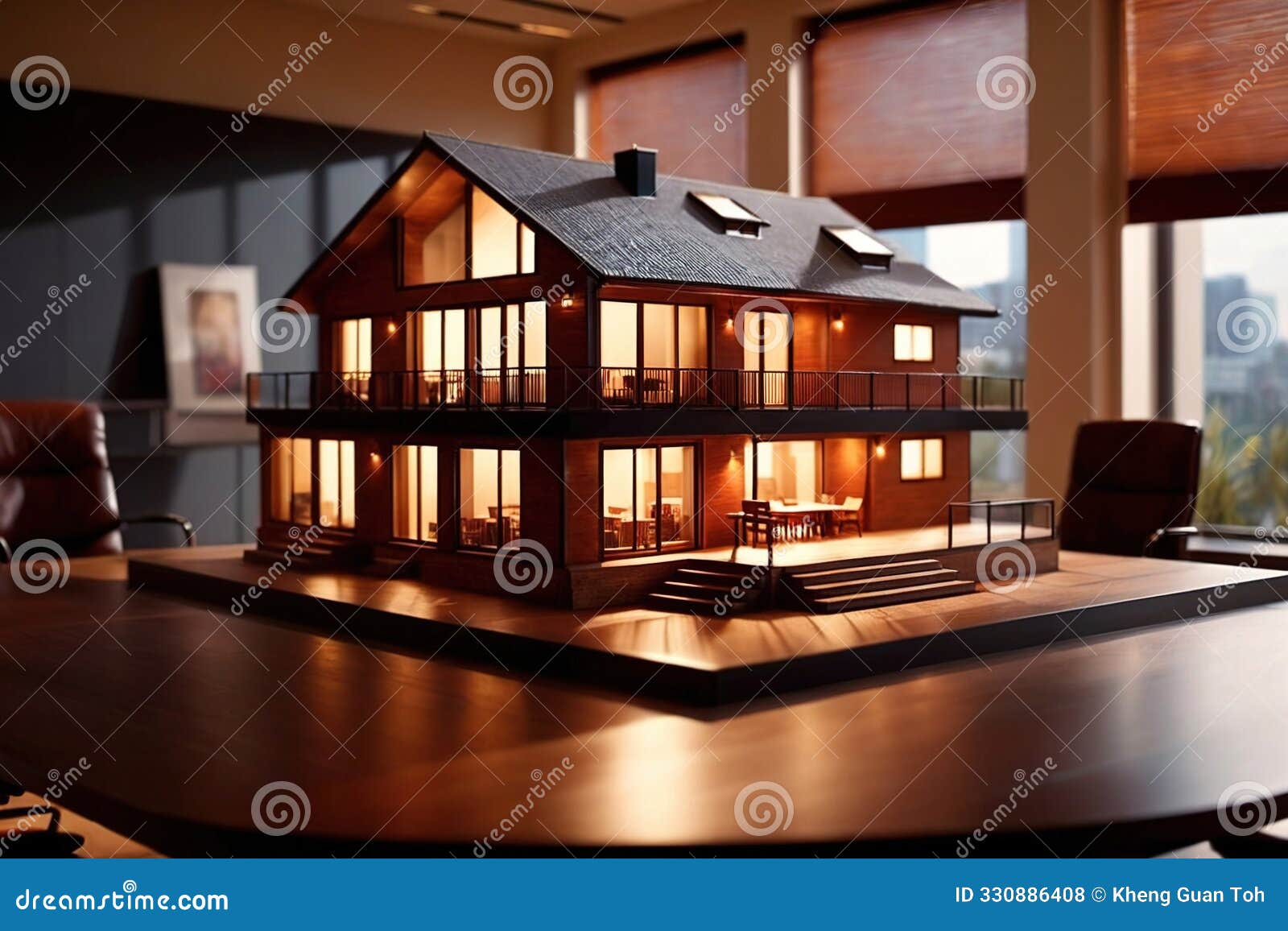 Architectural Planning and Design, Model of House on Table in Modern ...