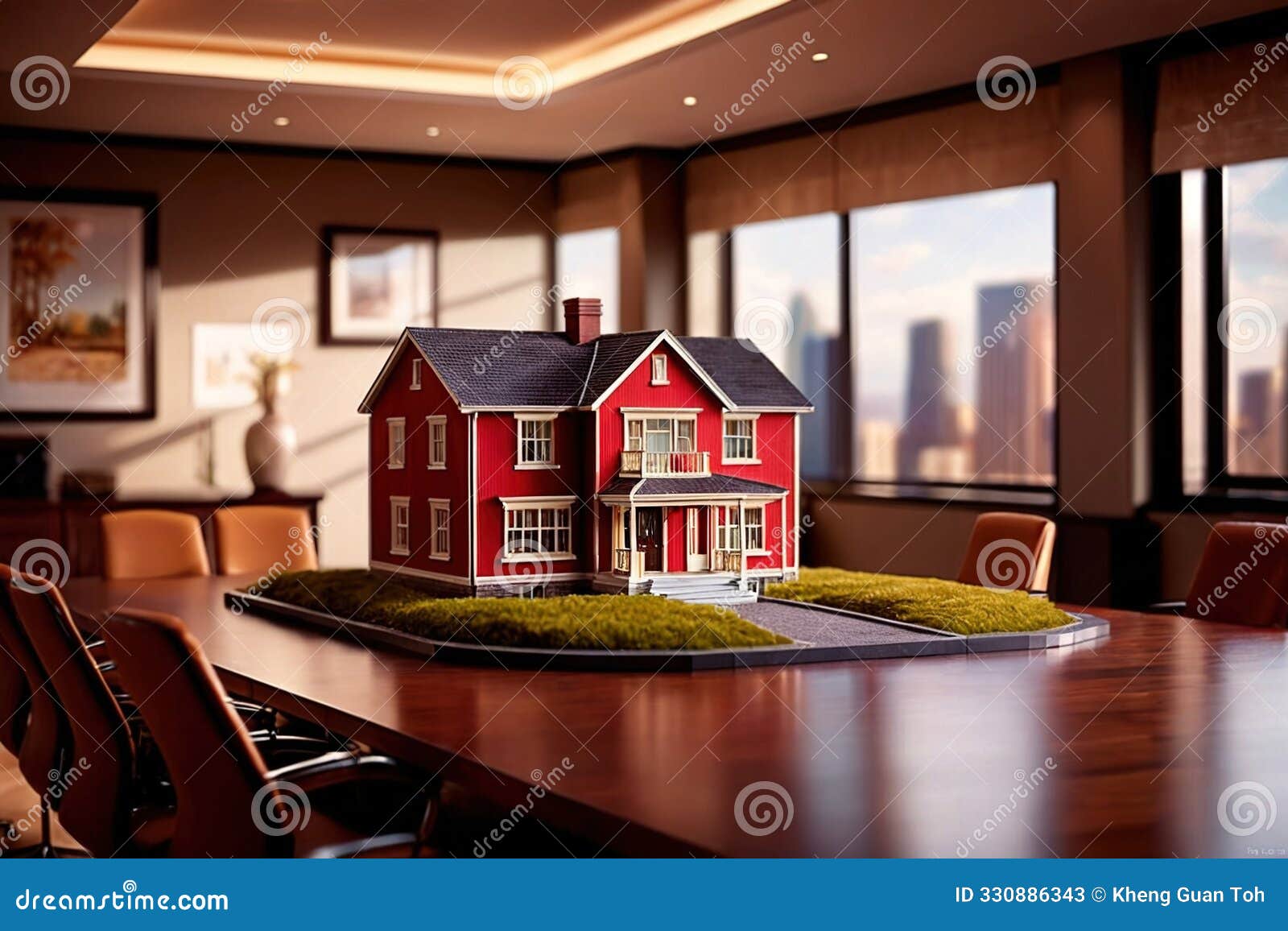 Architectural Planning and Design, Model of House on Table in Modern ...