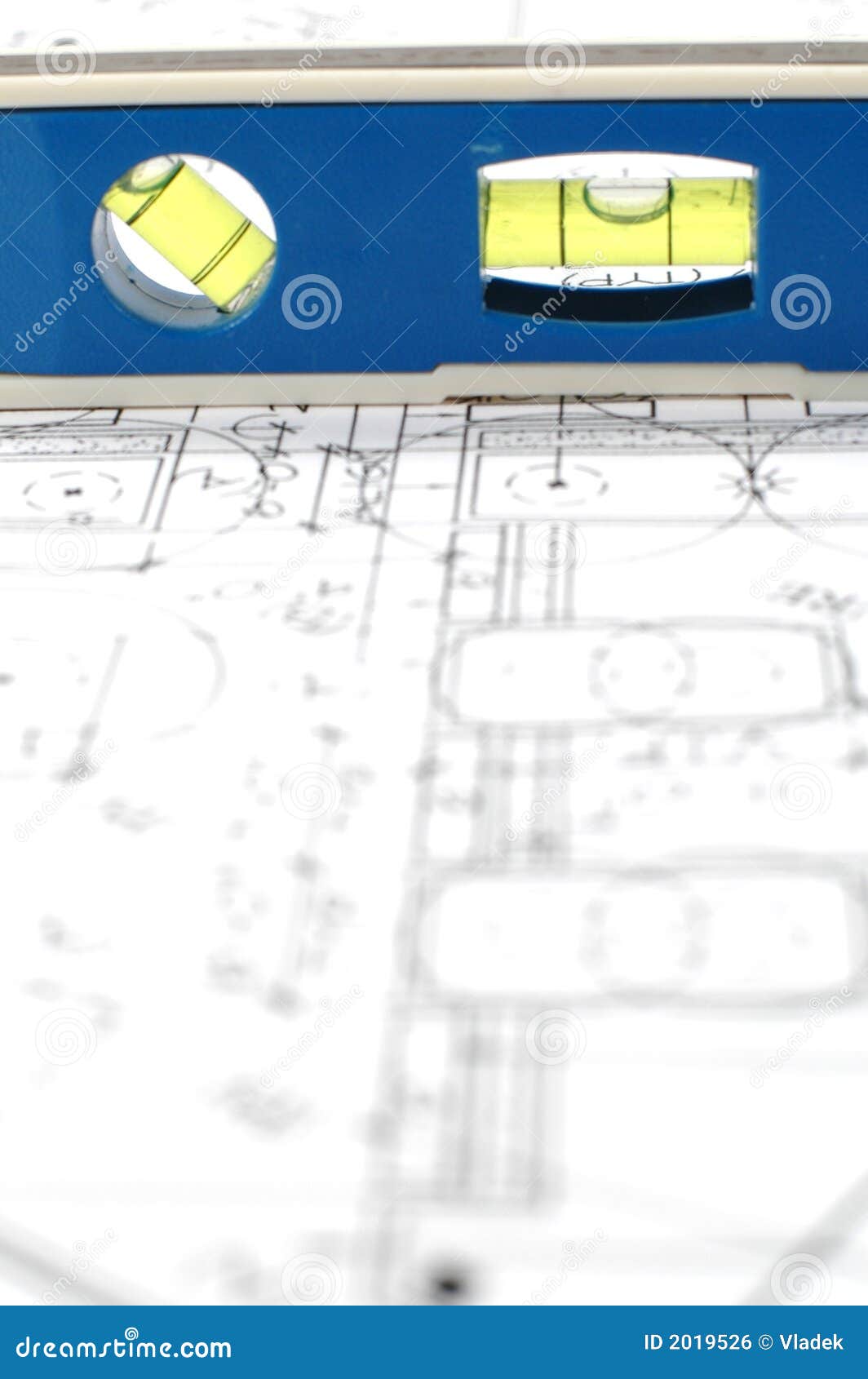 Architectural Plans and Water Level Stock Photo - Image of design ...