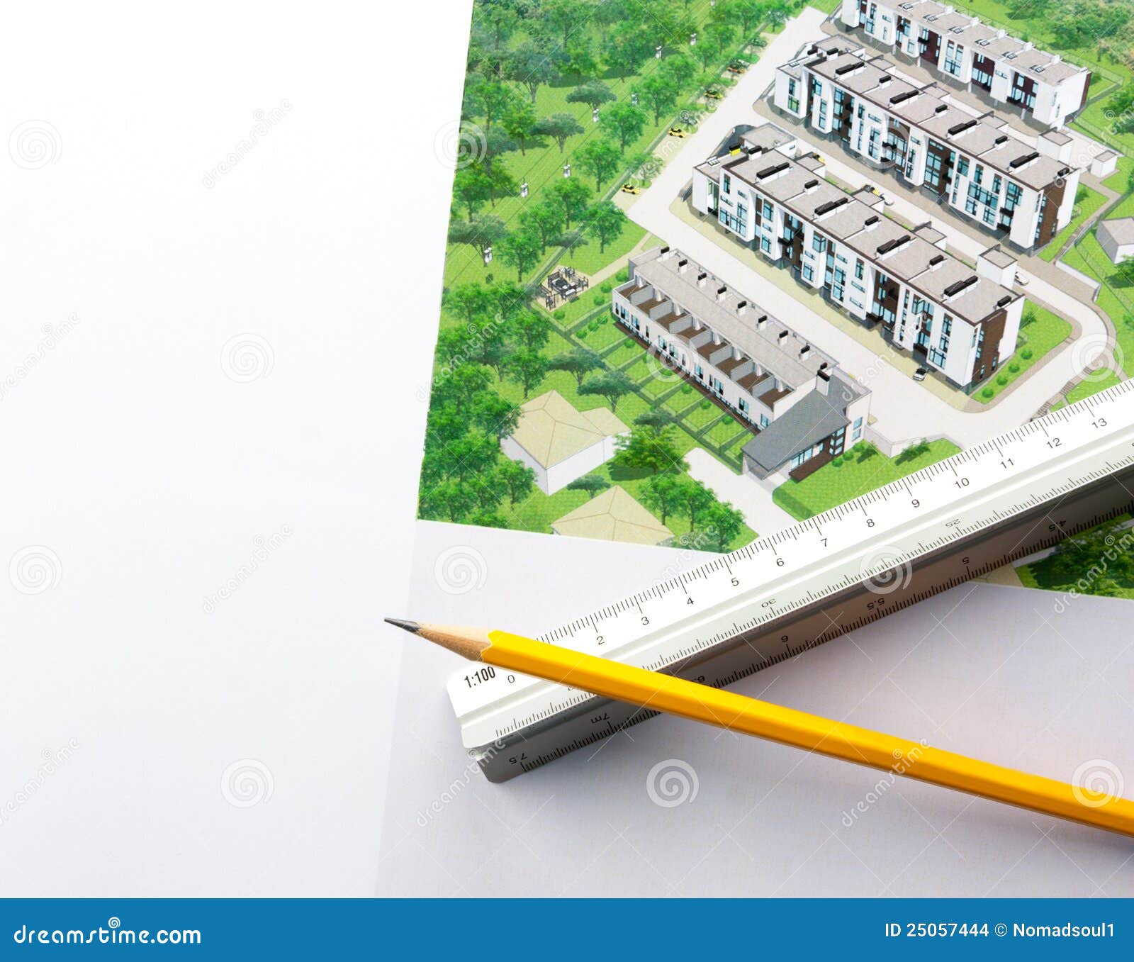 Architectural project stock photo. Image of engineering - 25057444