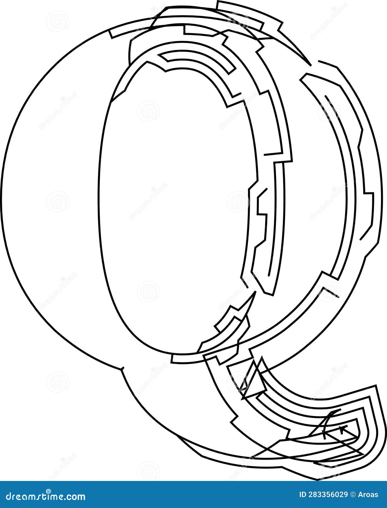 Architectural Project Font, Technical Draw Style Alphabet. Geometrical ...