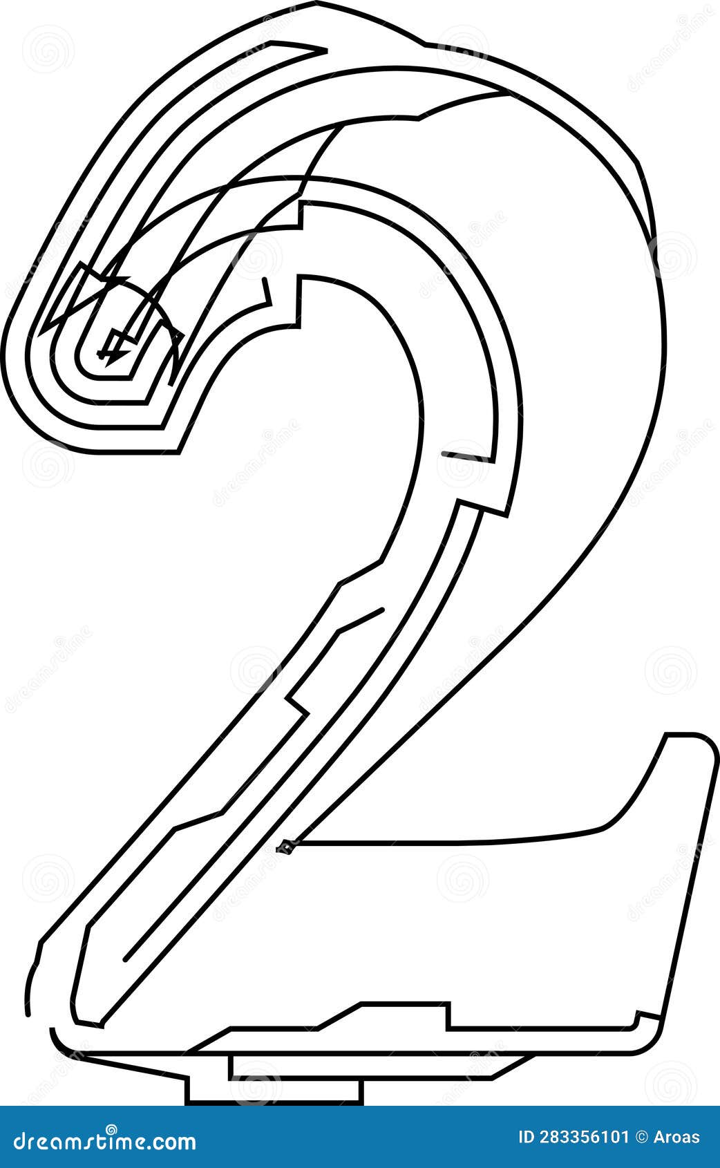 Architectural Project Font, Technical Draw Style Alphabet. Geometrical ...