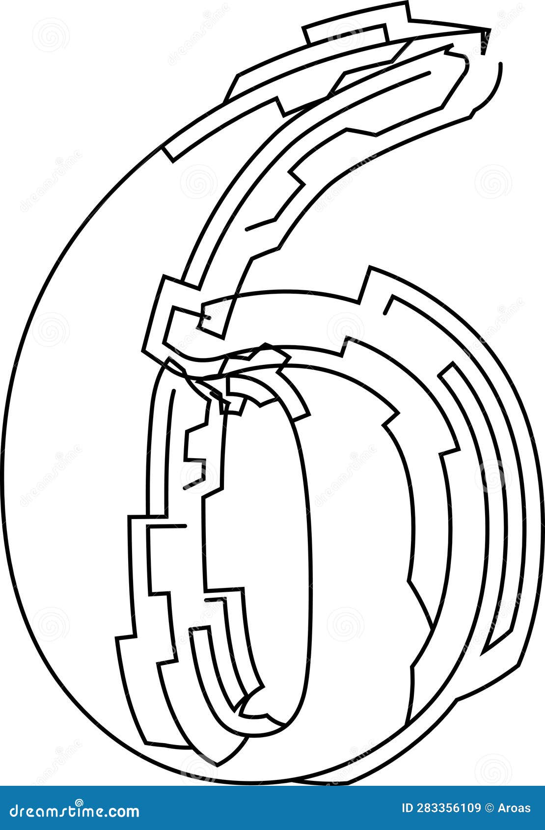 Architectural Project Font, Technical Draw Style Alphabet. Geometrical ...