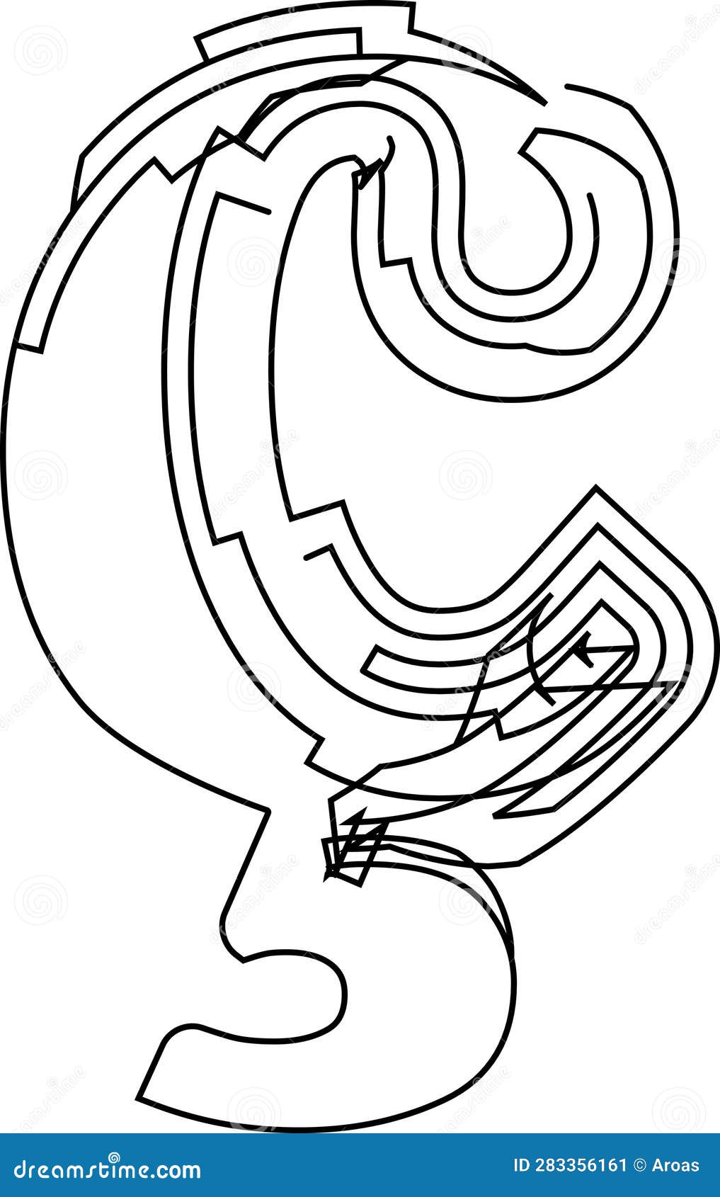 Architectural Project Font, Technical Draw Style Alphabet. Geometrical ...