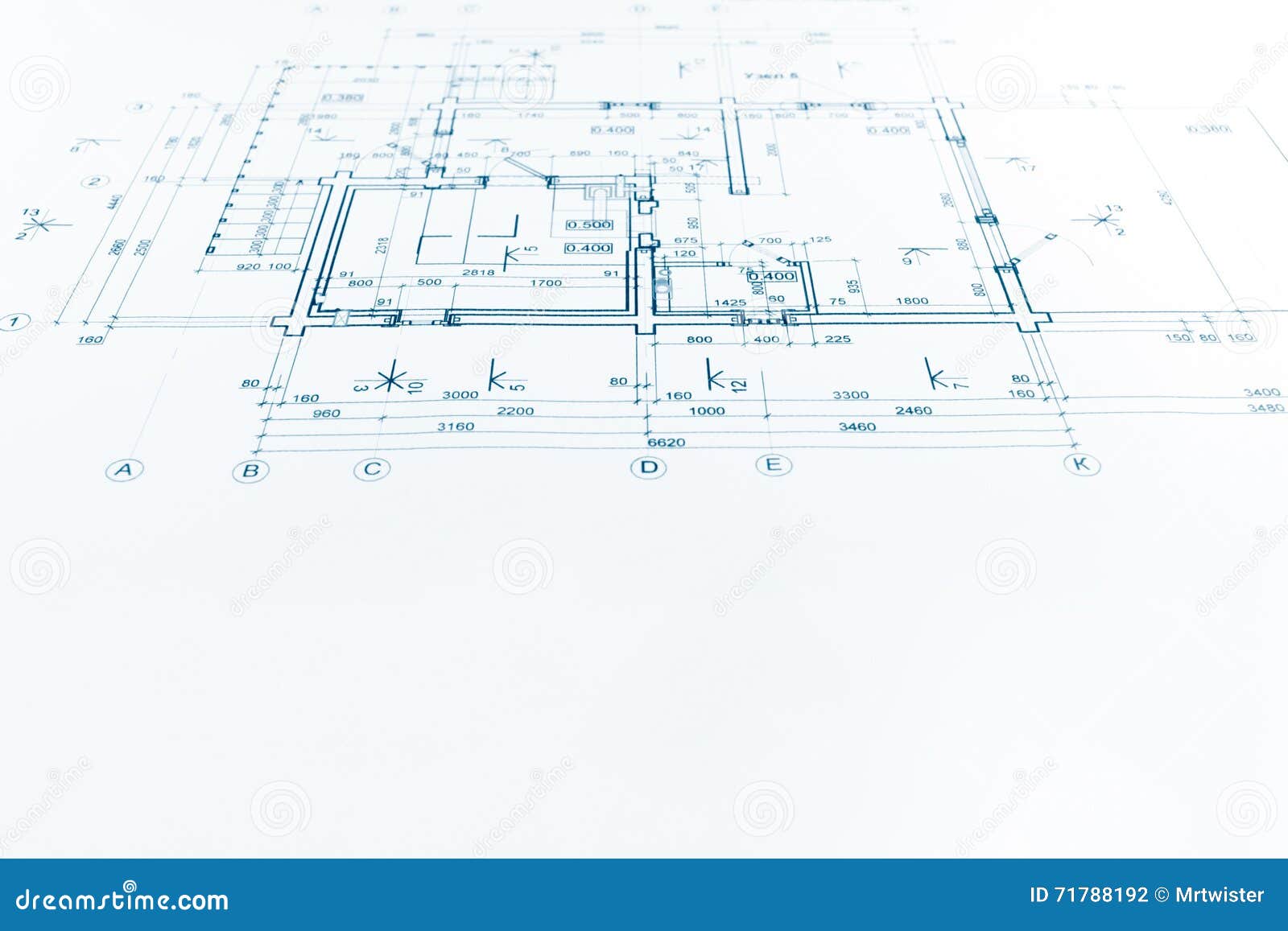 Architectural Project, Technical Drawing, Construction Plan Back Stock ...