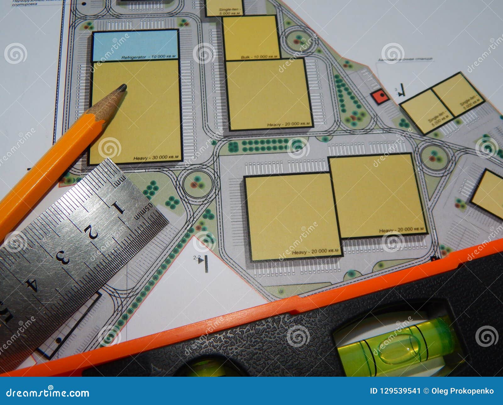 Architectural Projects Architect Work, Design Stock Image - Image of ...