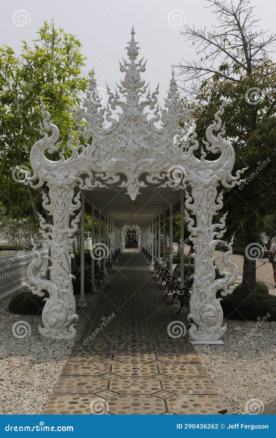 Architectural Promenade: the Way Forward through a Hall Stock Photo ...