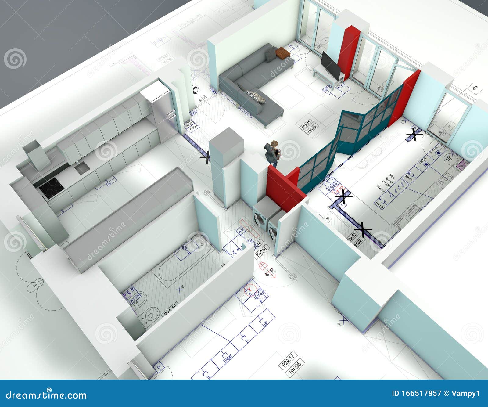 Architectural Redesign of an Apartment, Reformulation of the Interior ...