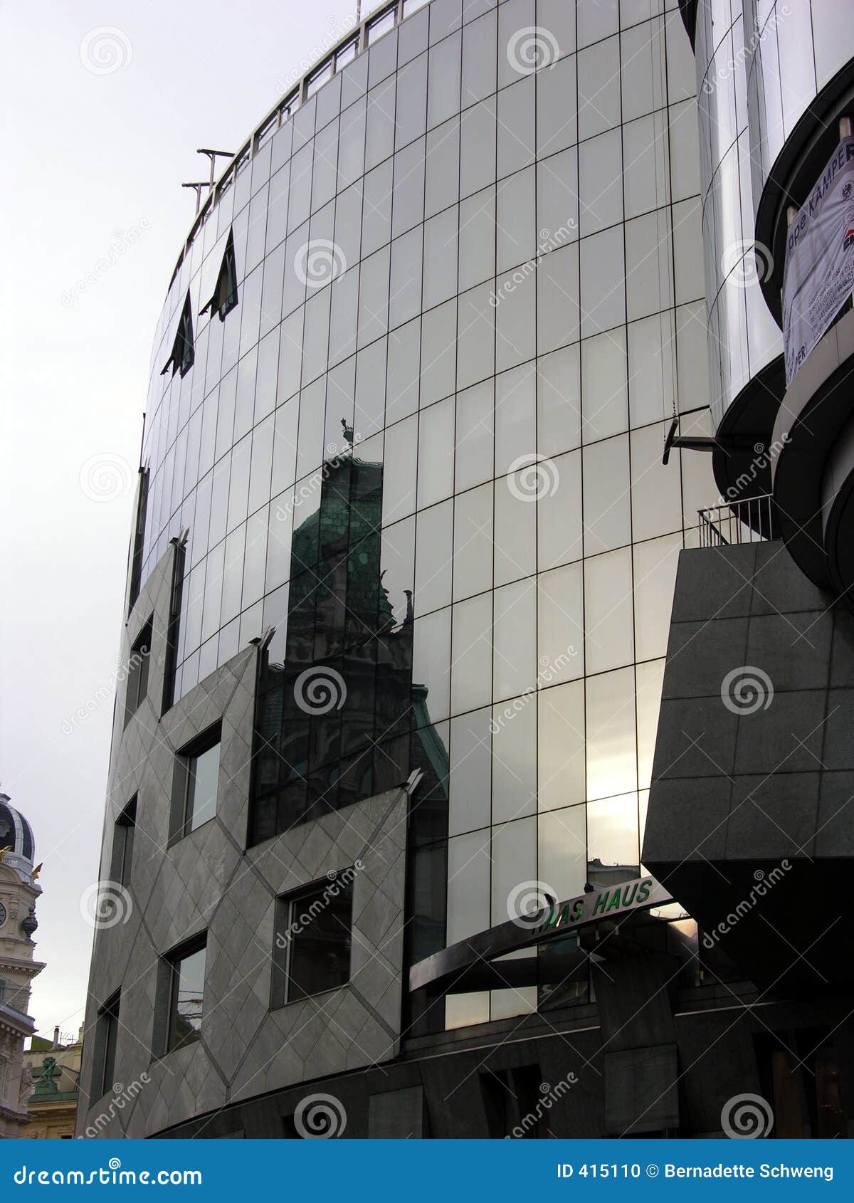 Architectural Reflection in Vienna Stock Photo - Image of house ...