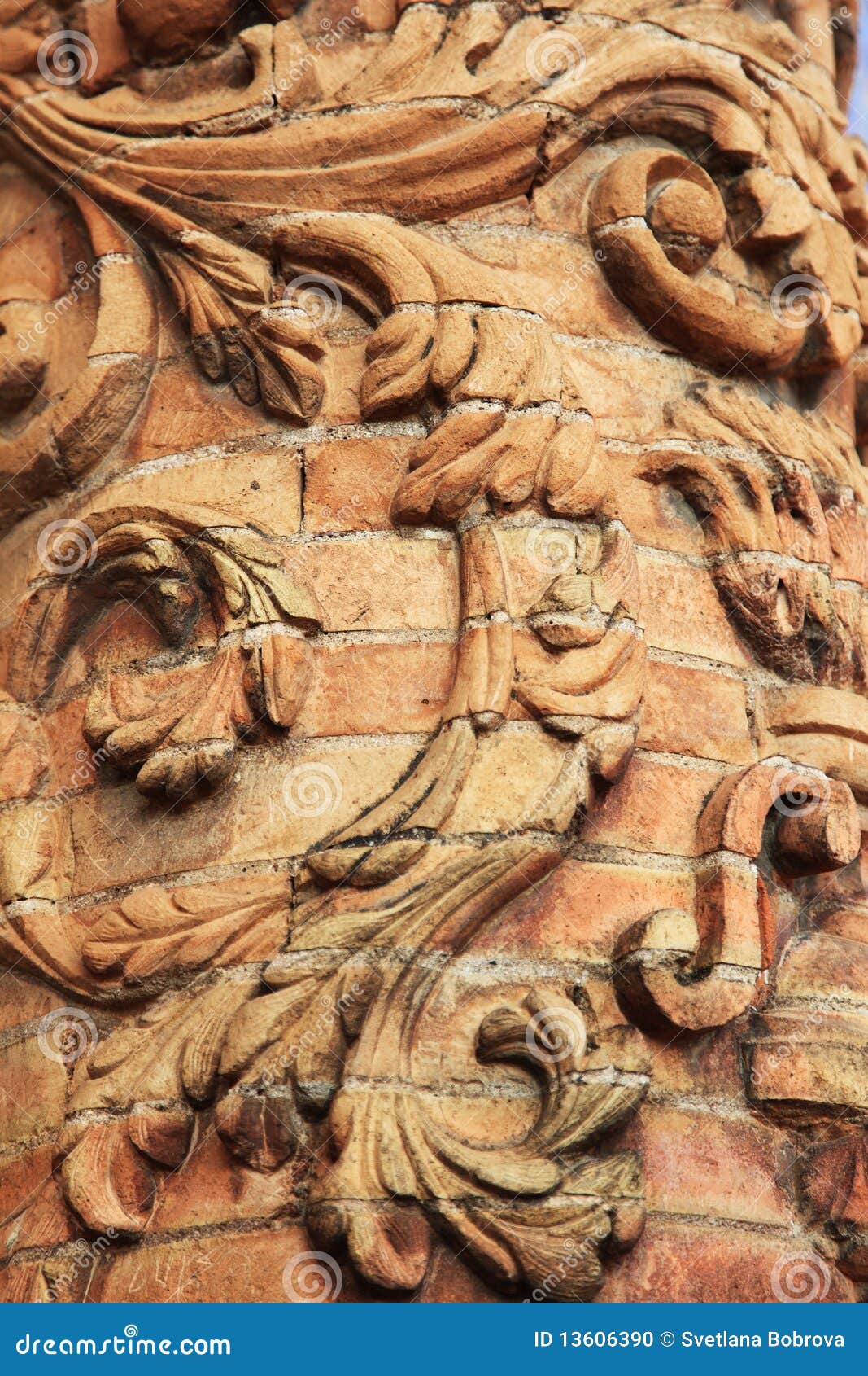 Architectural relief stock photo. Image of relief, brick - 13606390
