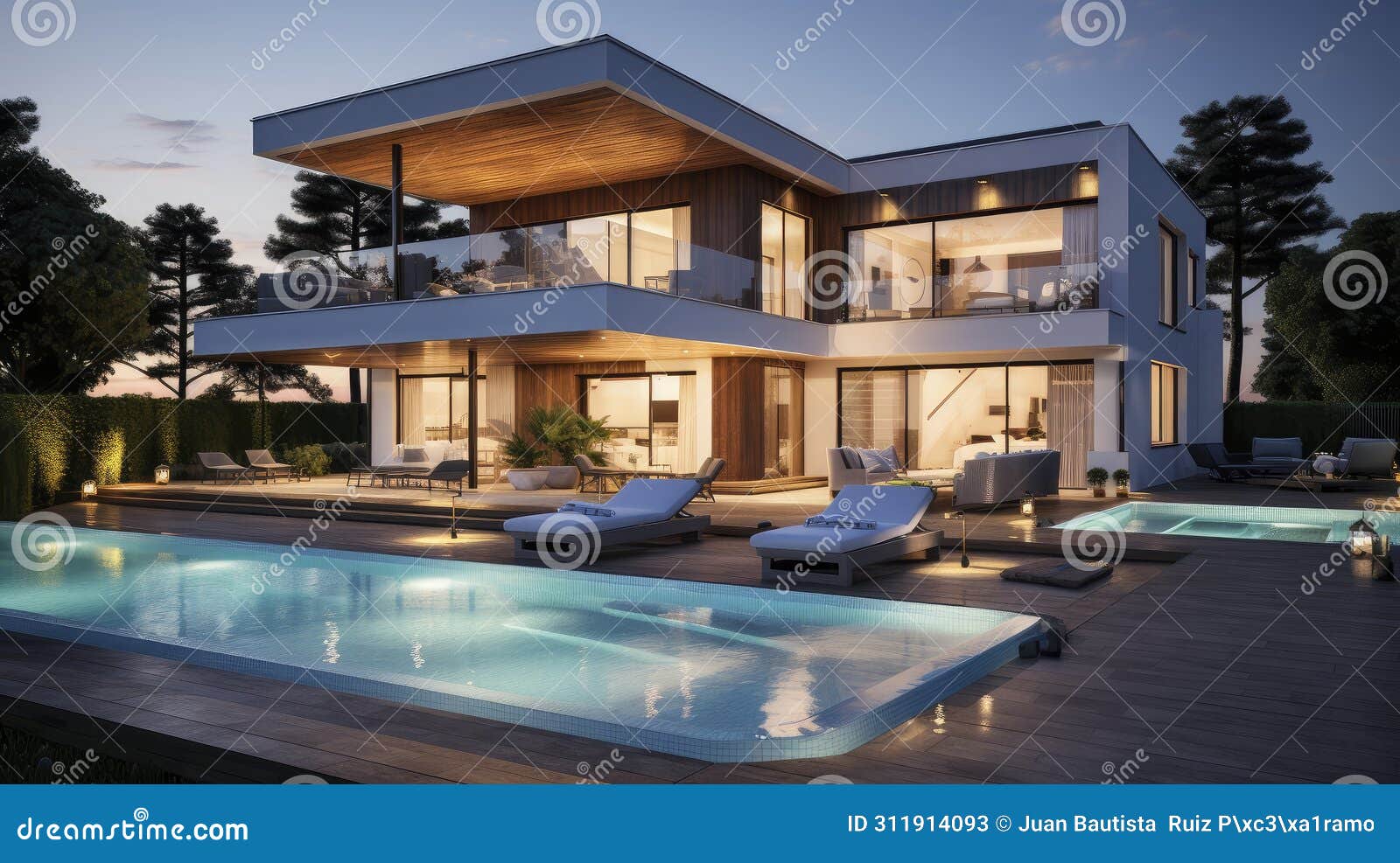 Architectural Rendering of a Sleek, Modern Vill. Stock Image - Image of ... Architectural Rendering of a Sleek, Modern Vill. Stock Image - Image of ...