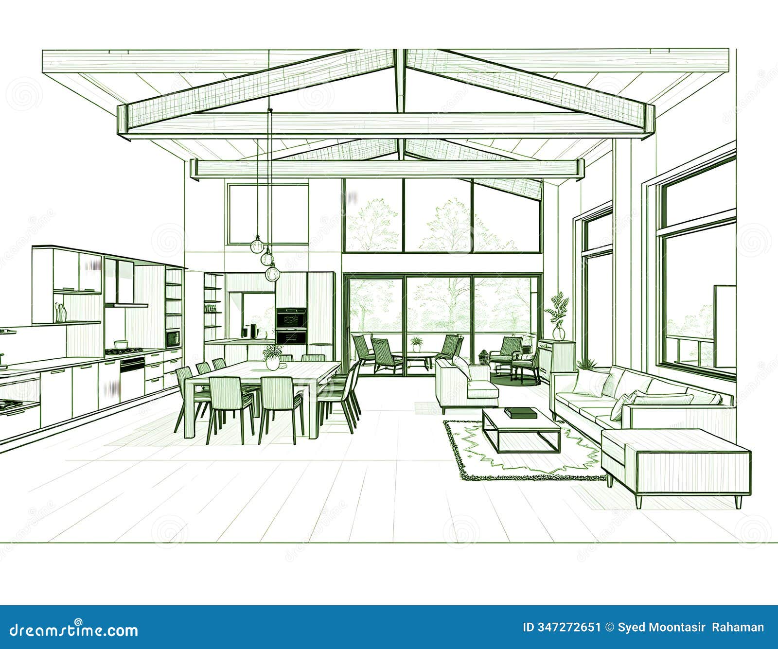 An Architectural Representation of a Contemporary Apartment Building ...