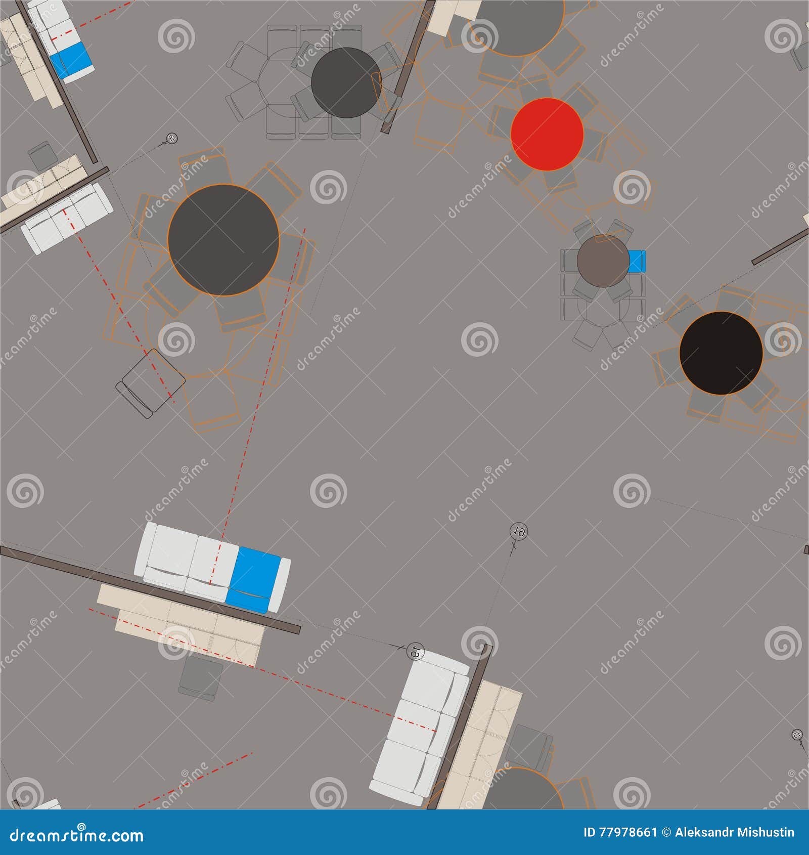 Architectural Seamless Pattern Stock Vector - Illustration of ...