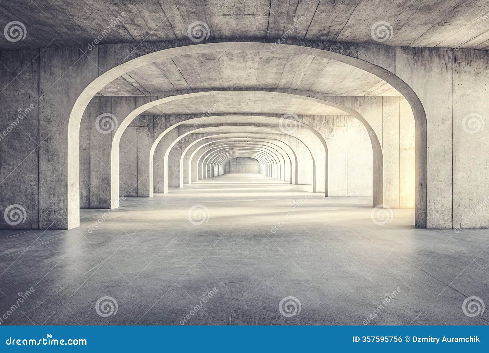 Architectural Setting. a Contemporary White Concrete Arch in ...