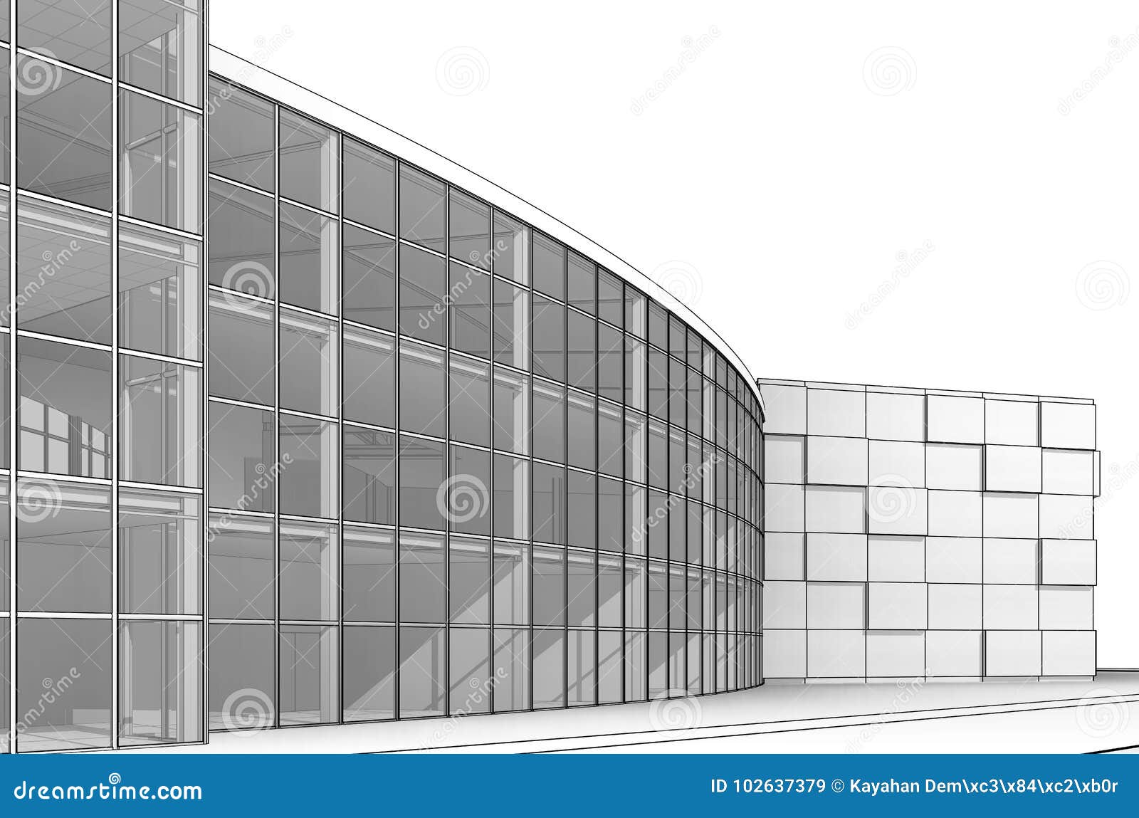 Architectural sketch build stock vector. Illustration of beam - 102637379