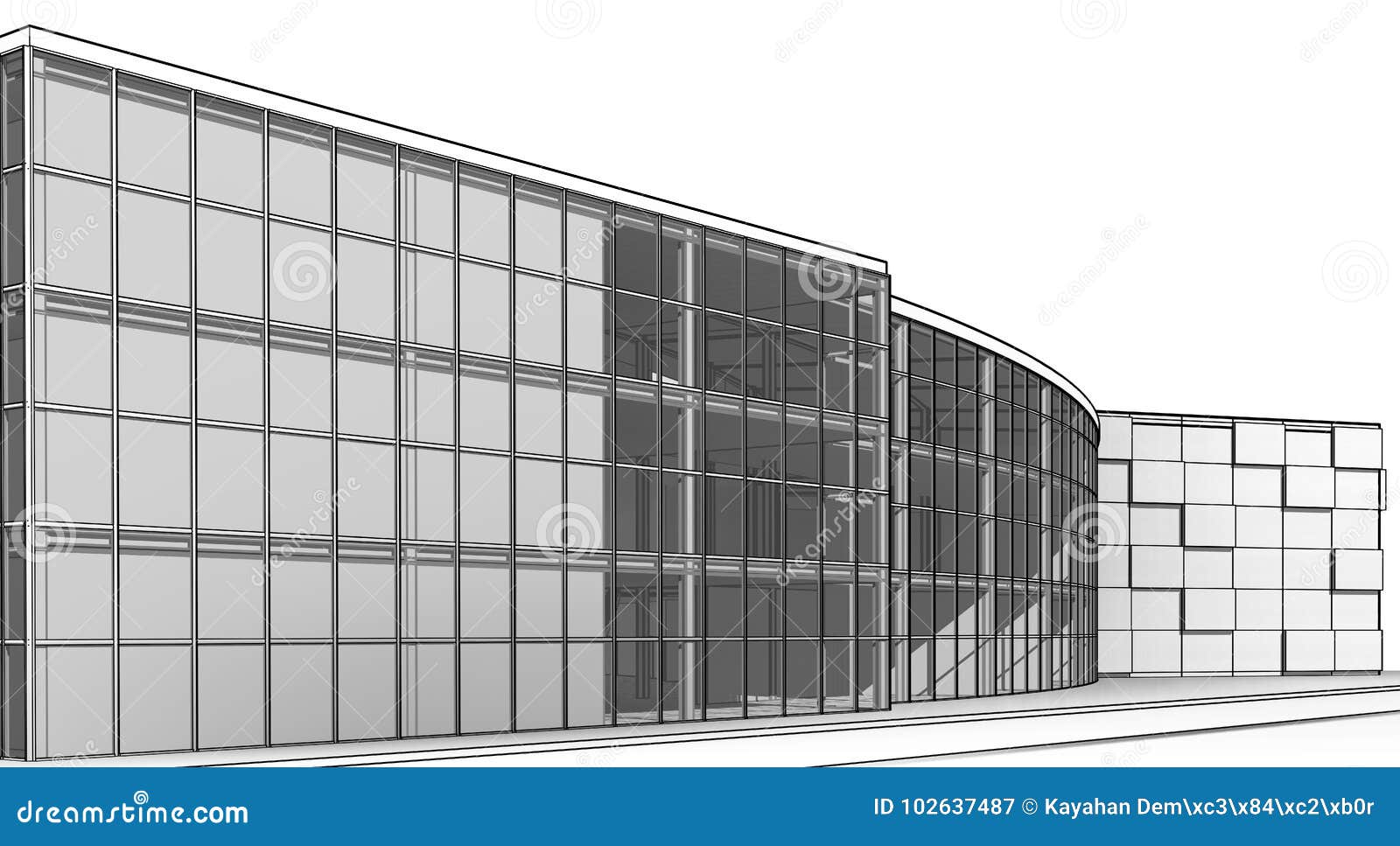 Architectural sketch build stock vector. Illustration of abstraction ...