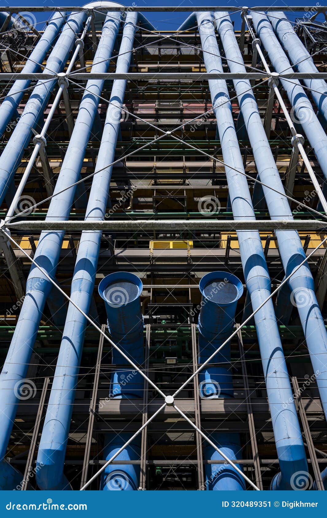 Architectural Structure of the Centre Pompidou Building Editorial Photo ...