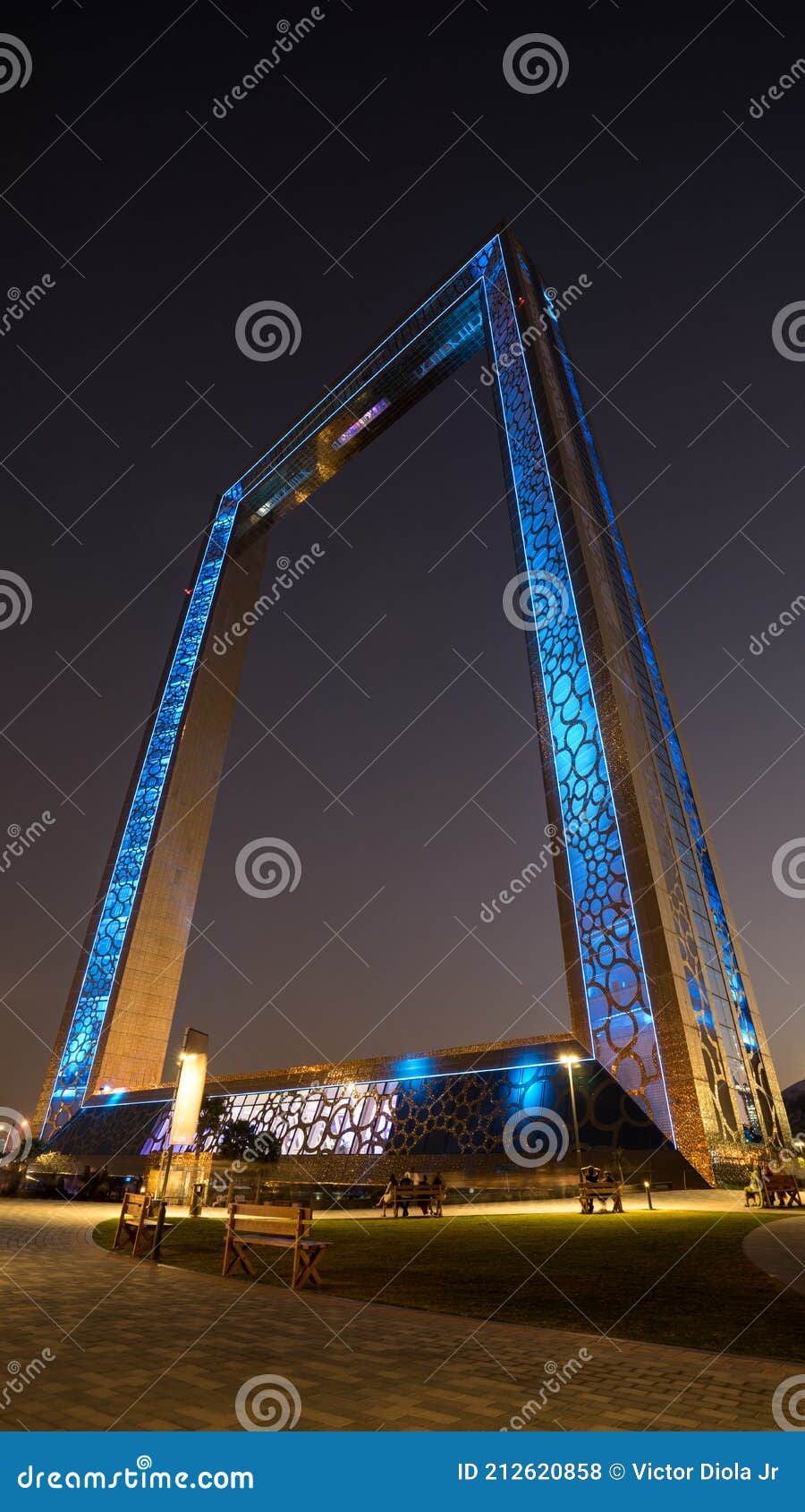 Architectural Structure Dubai Frame Dubai UAE Editorial Stock Photo ...