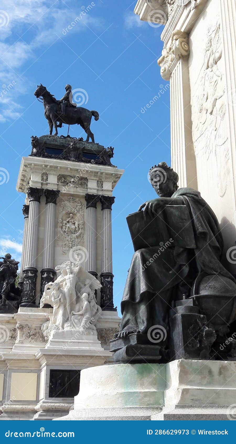 Architectural Structure, Featuring Tall Pillars Adorned with Intricate ...