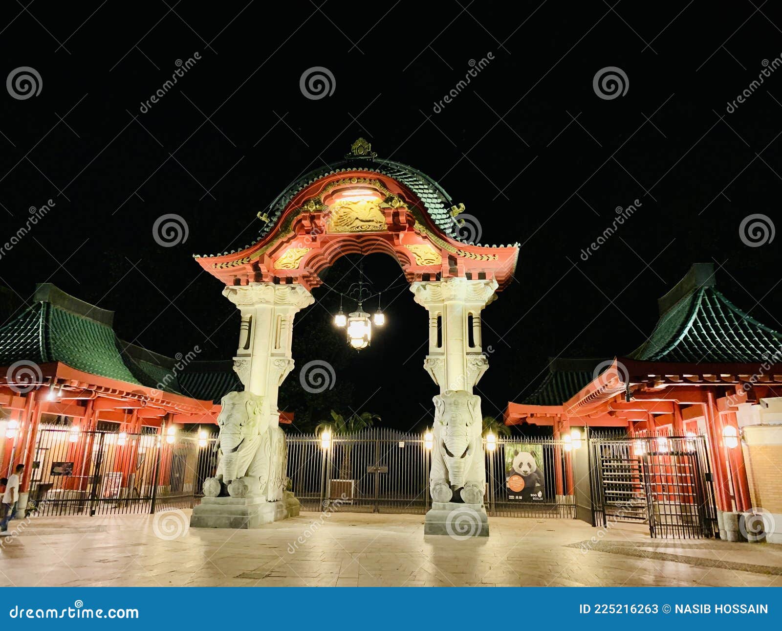Architectural Structure in Front of Zoo Berlin Entrance Gate Editorial ...