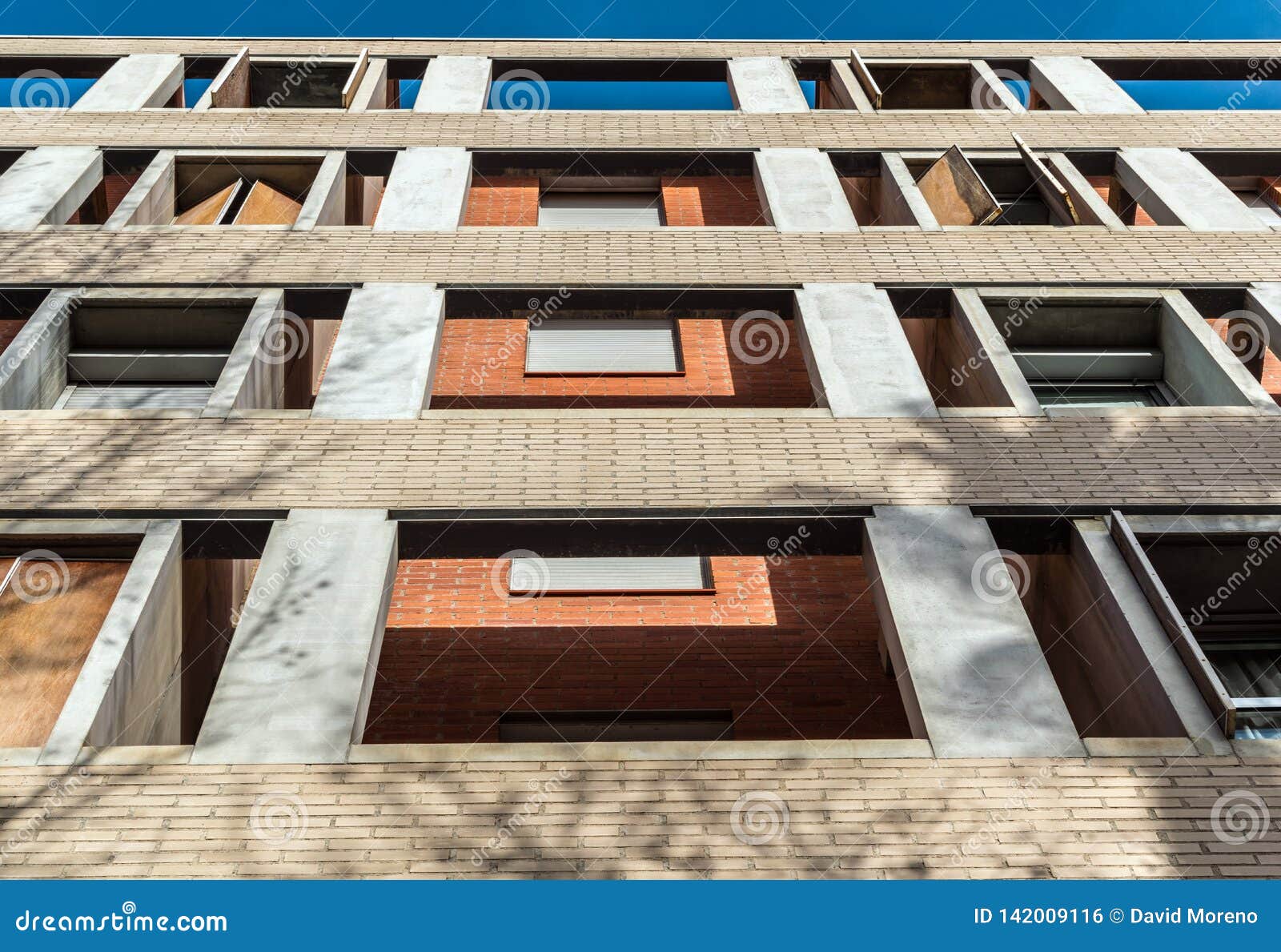 Architectural Structure of Minimalist Building Stock Photo - Image of ...