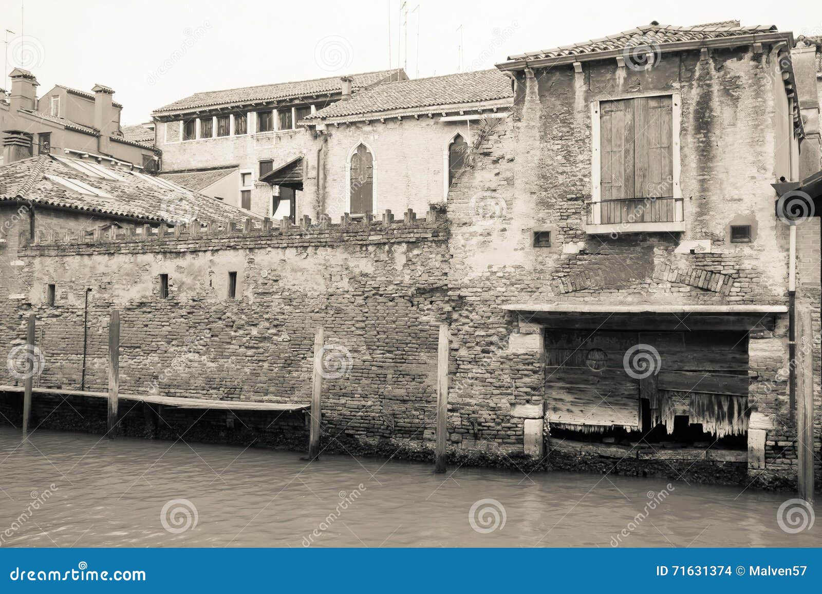 Architectural Structures and Constructions of Old Venice Stock Photo ...