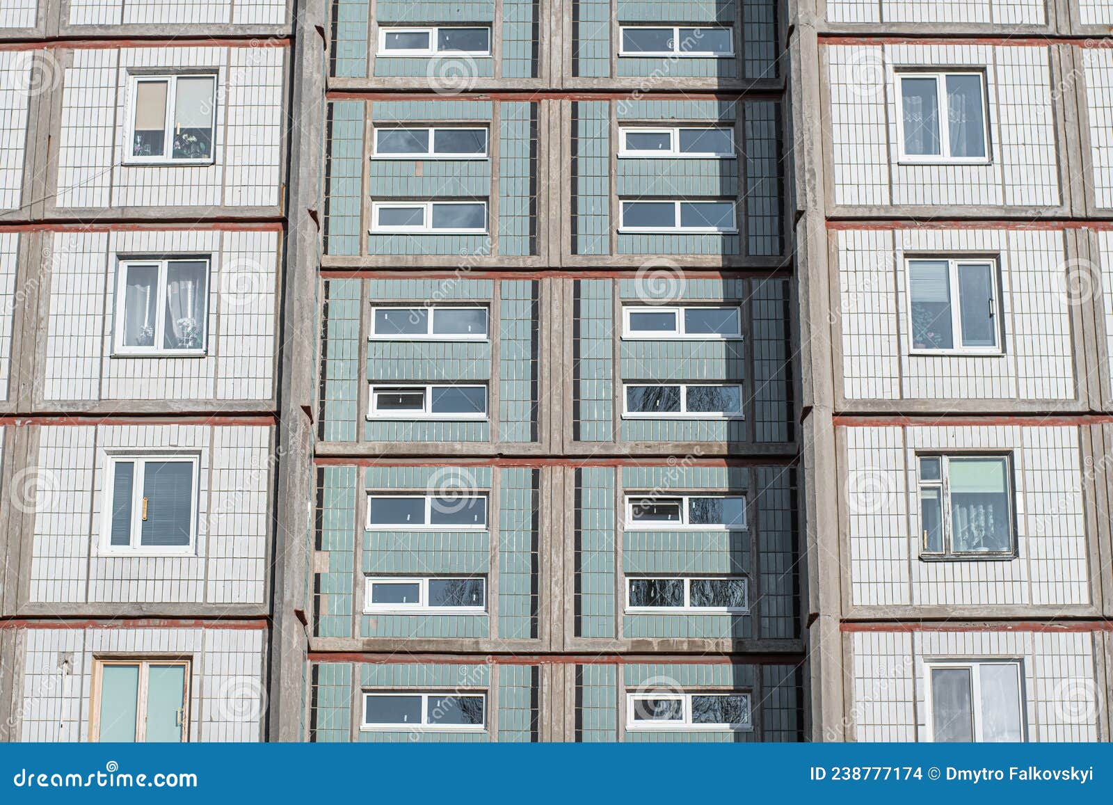 Architectural Texture - Multi-storey Concrete Panel Apartment Building ...