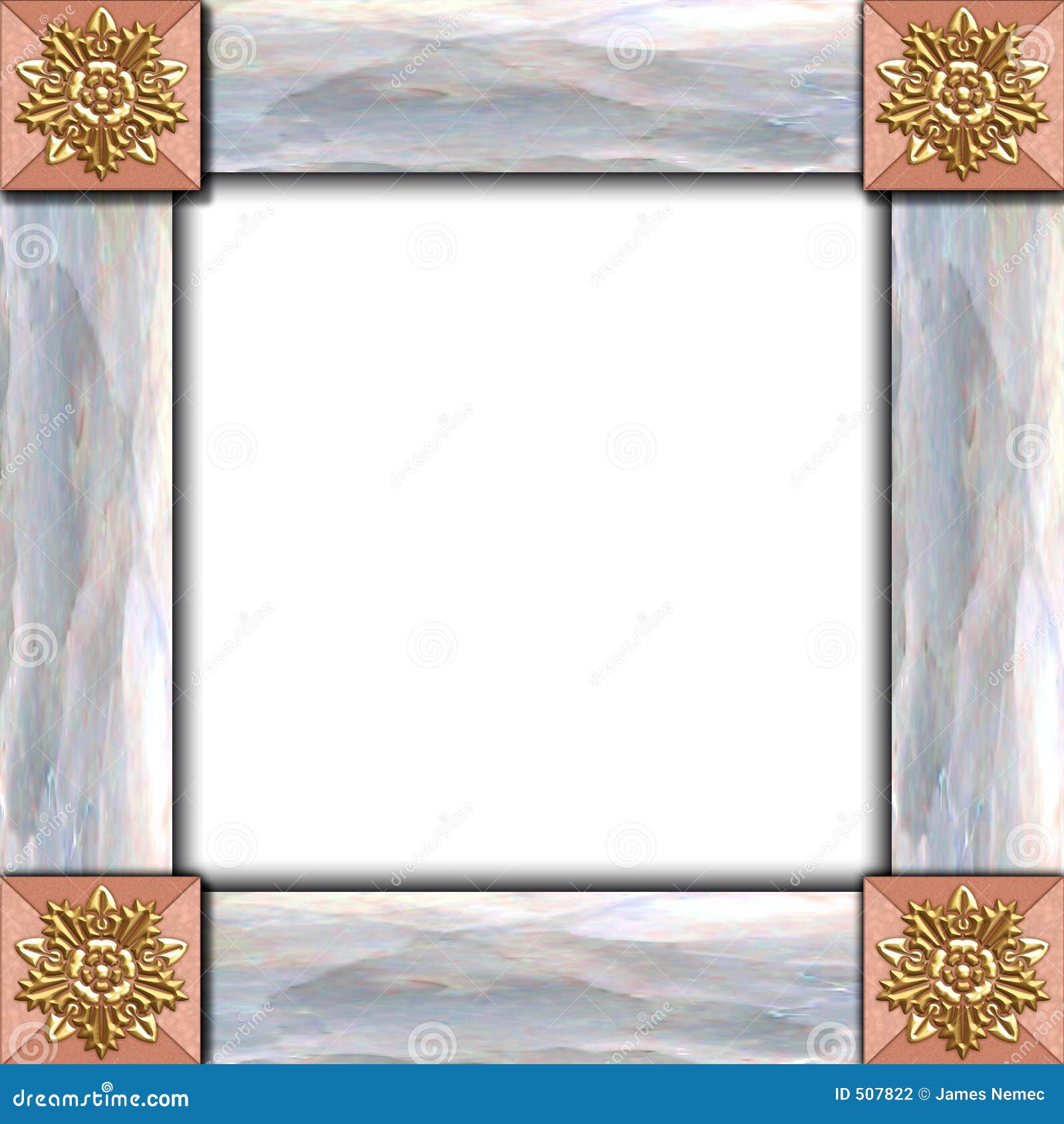 Architectural tile frame stock illustration. Illustration of shell - 507822
