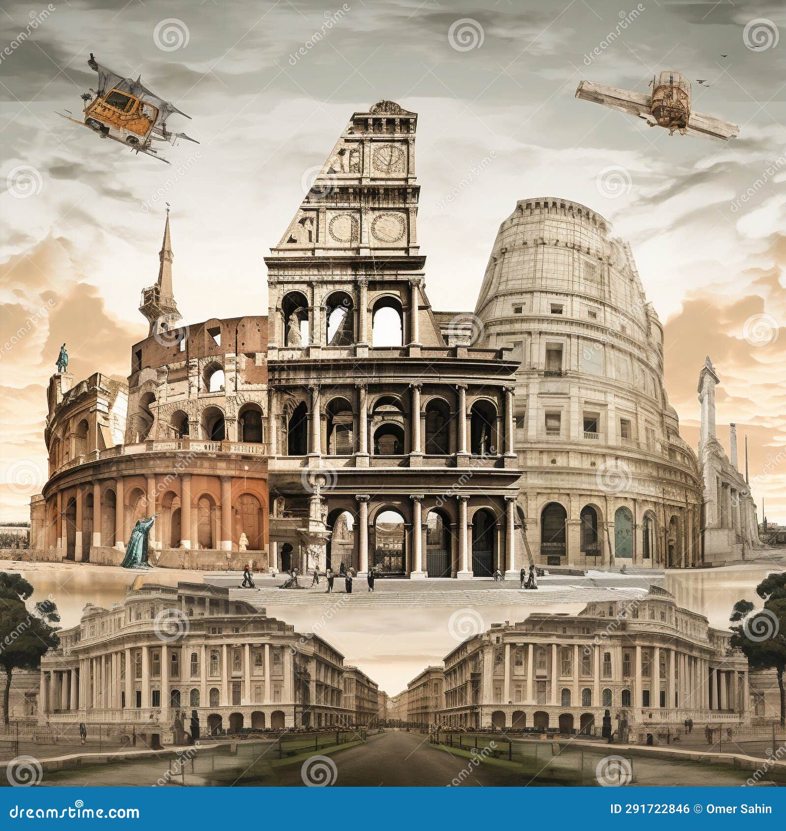 Architectural Time Capsules: Monuments Capturing Historic Eras Stock ...