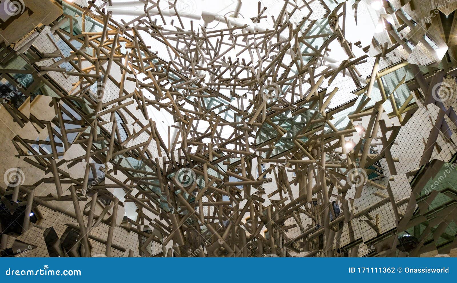 Architectural Tubes Abstract Art Background Stock Illustration ...