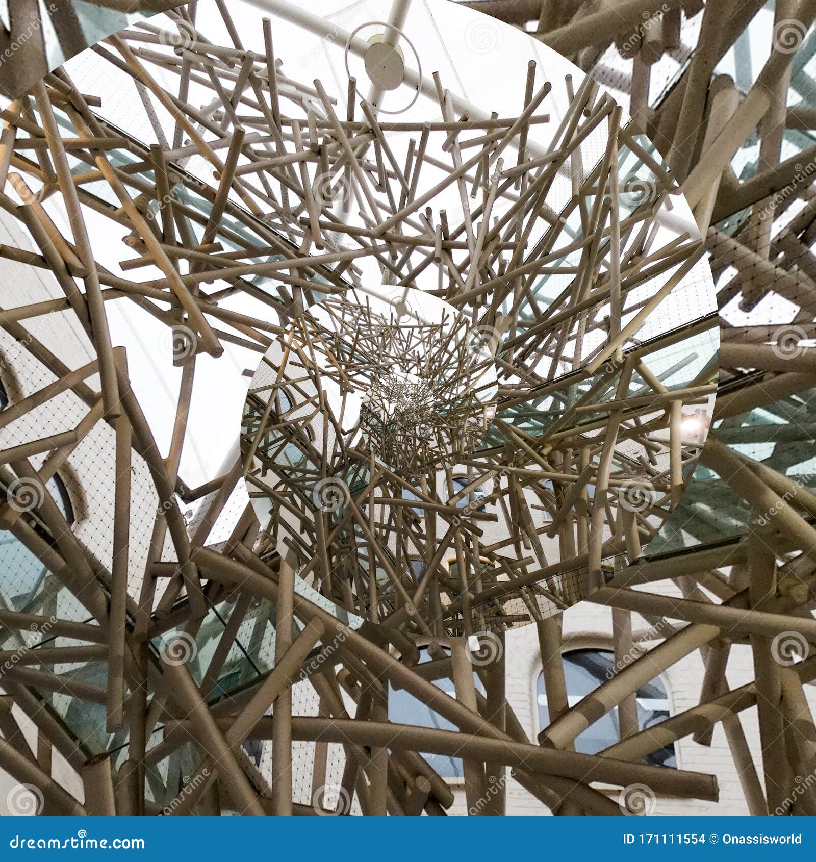 Architectural Tubes Abstract Art Background Stock Illustration ...