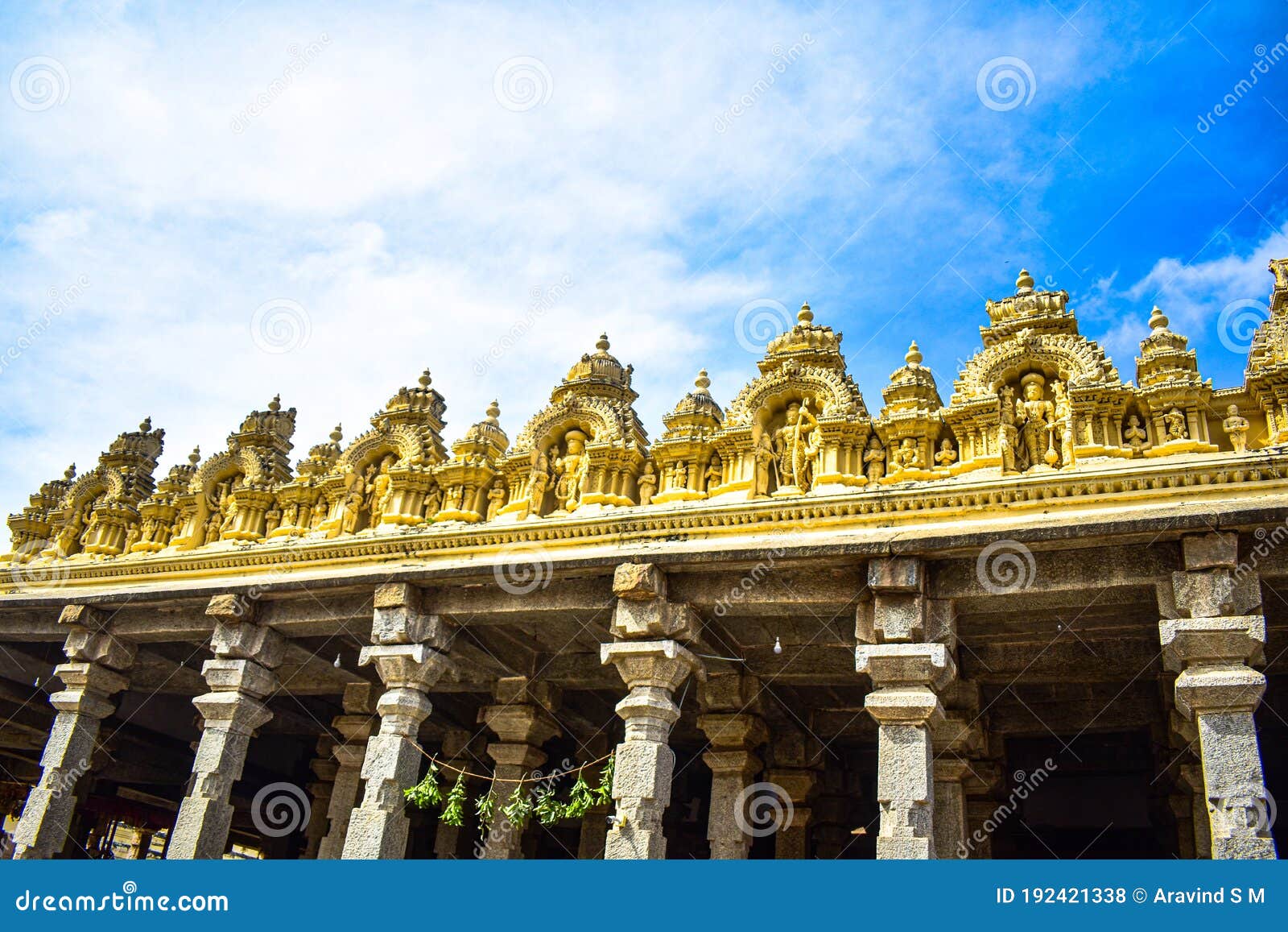 The Architectural View of an Ancient Temple with Series of Stone ...