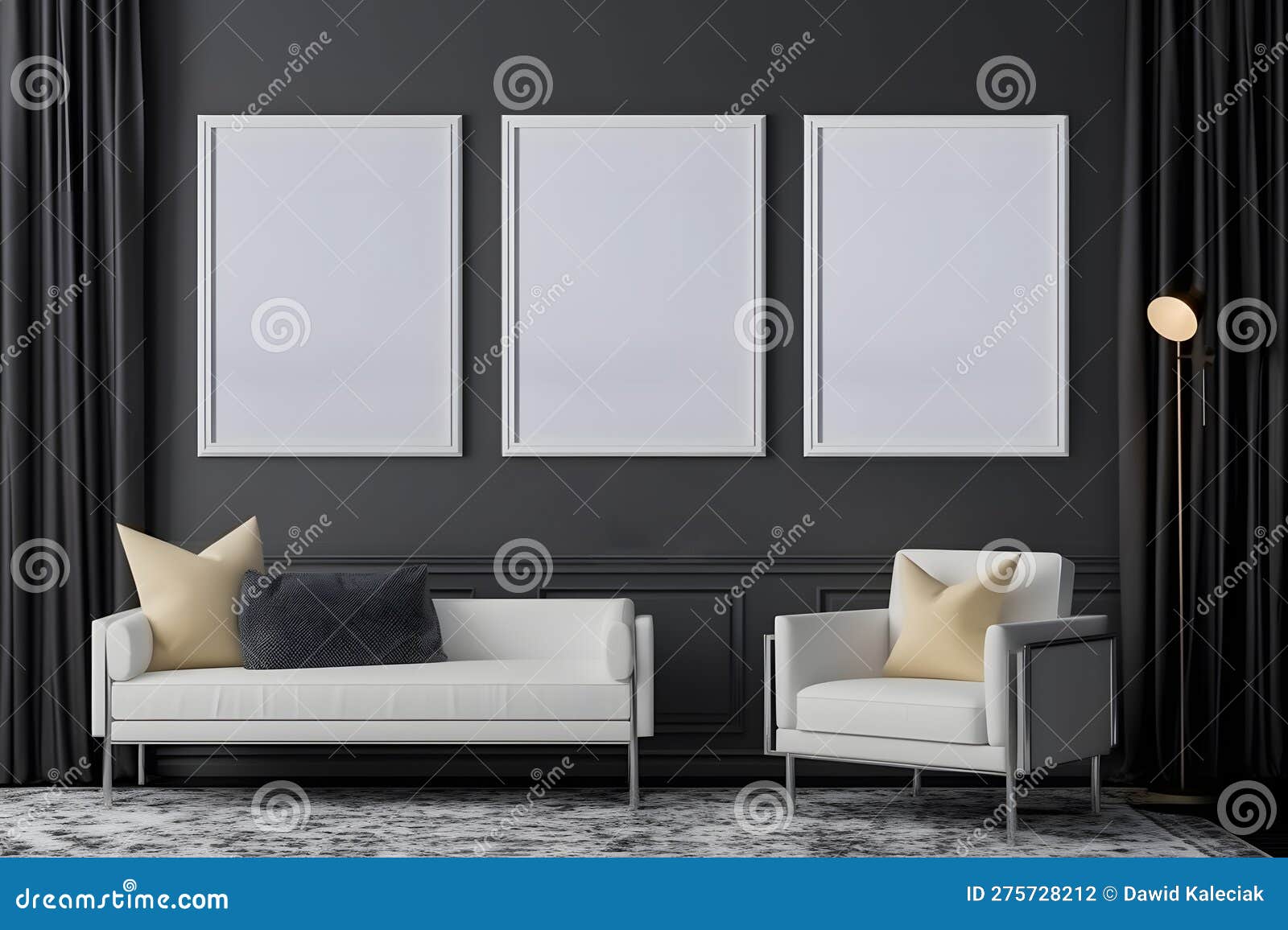 Architectural Visualization of a Modern Living Room. Soft Shadows, Pure ...