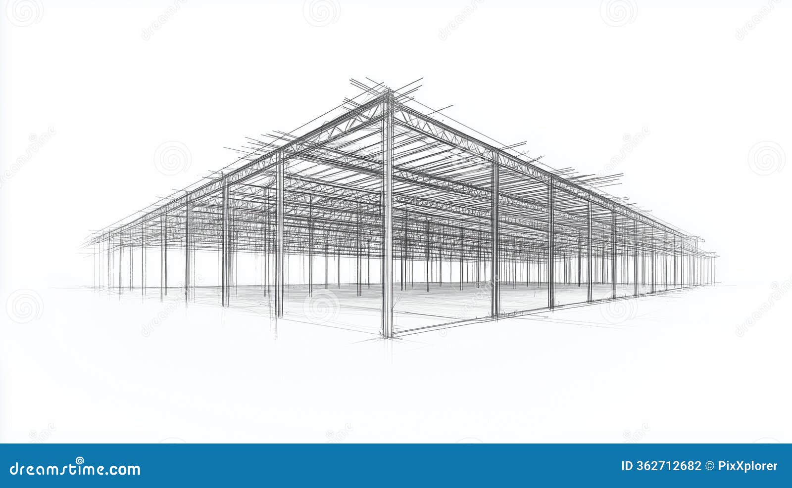 Wireframe Steel Metallurgy Beam Vector Illustration | CartoonDealer.com ...