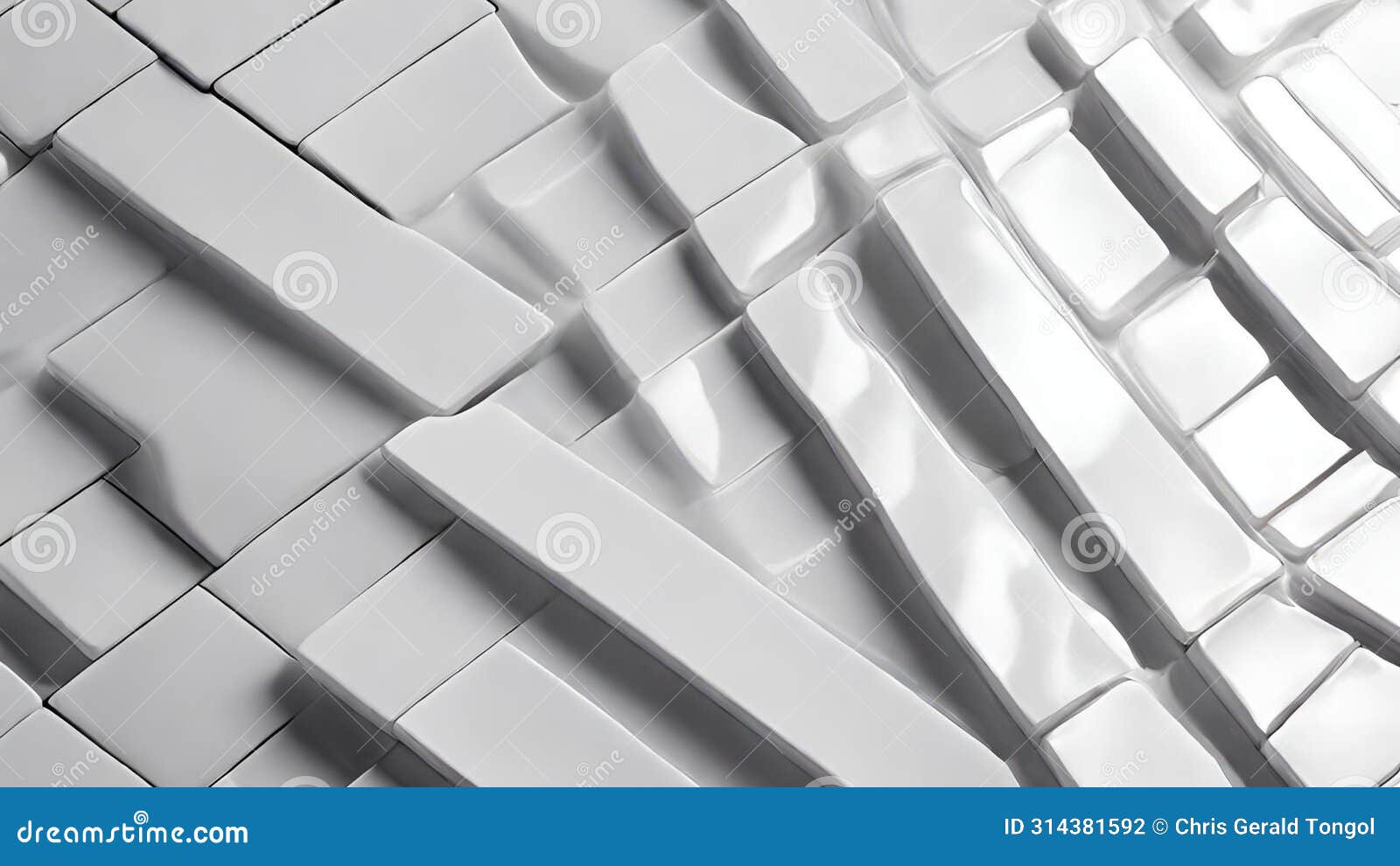 White Theme One Tile with Beautiful Clear Flat Design with No Shadows ...