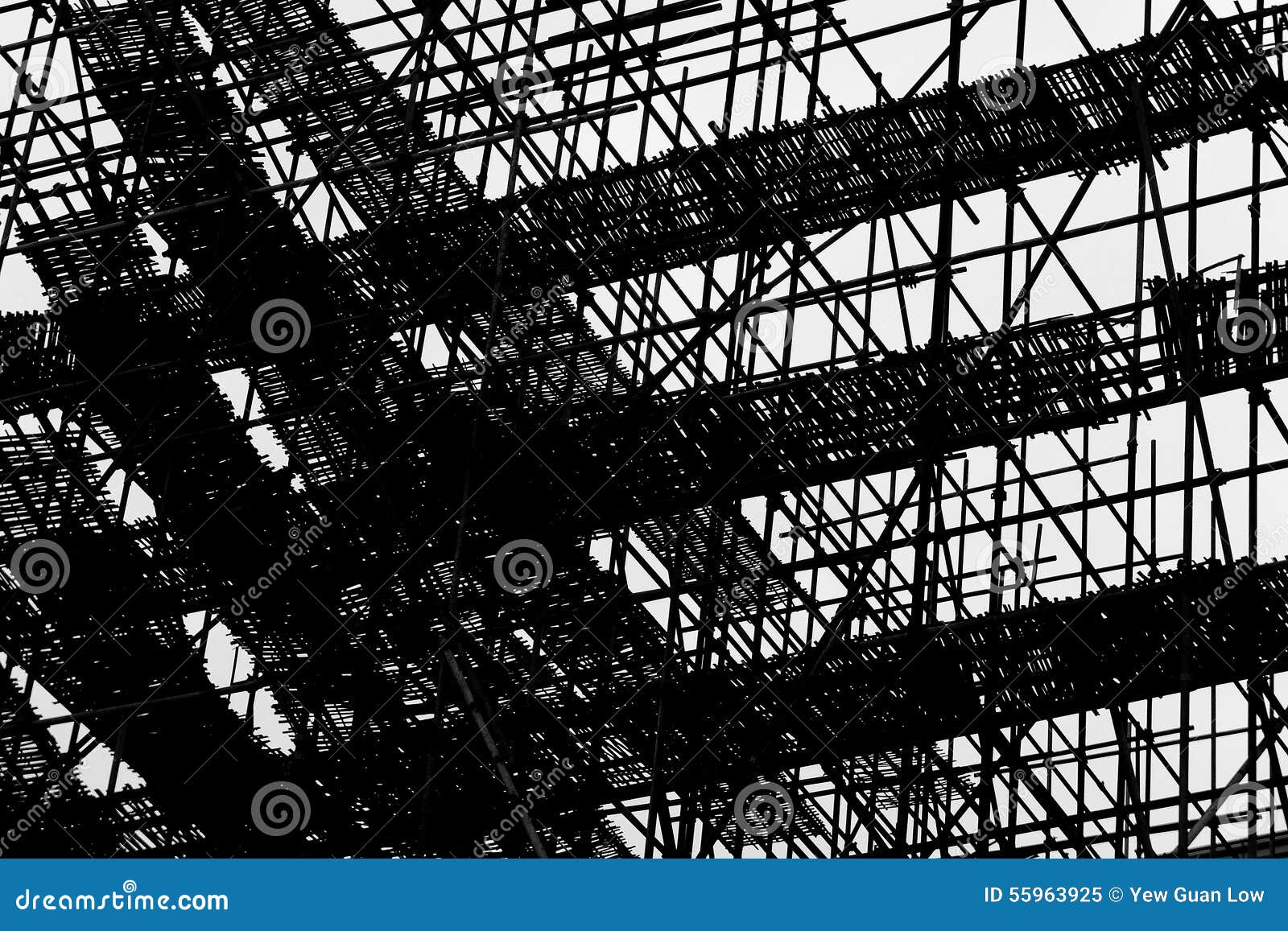 Architecture Abstract - Line & Box - Scafffold - Construction Art Stock ...