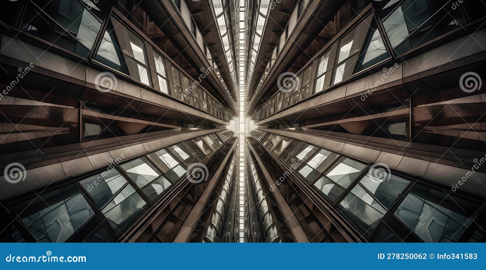 Architecture Abstract Lines Patterns Symmetry Hyper-reali One ...