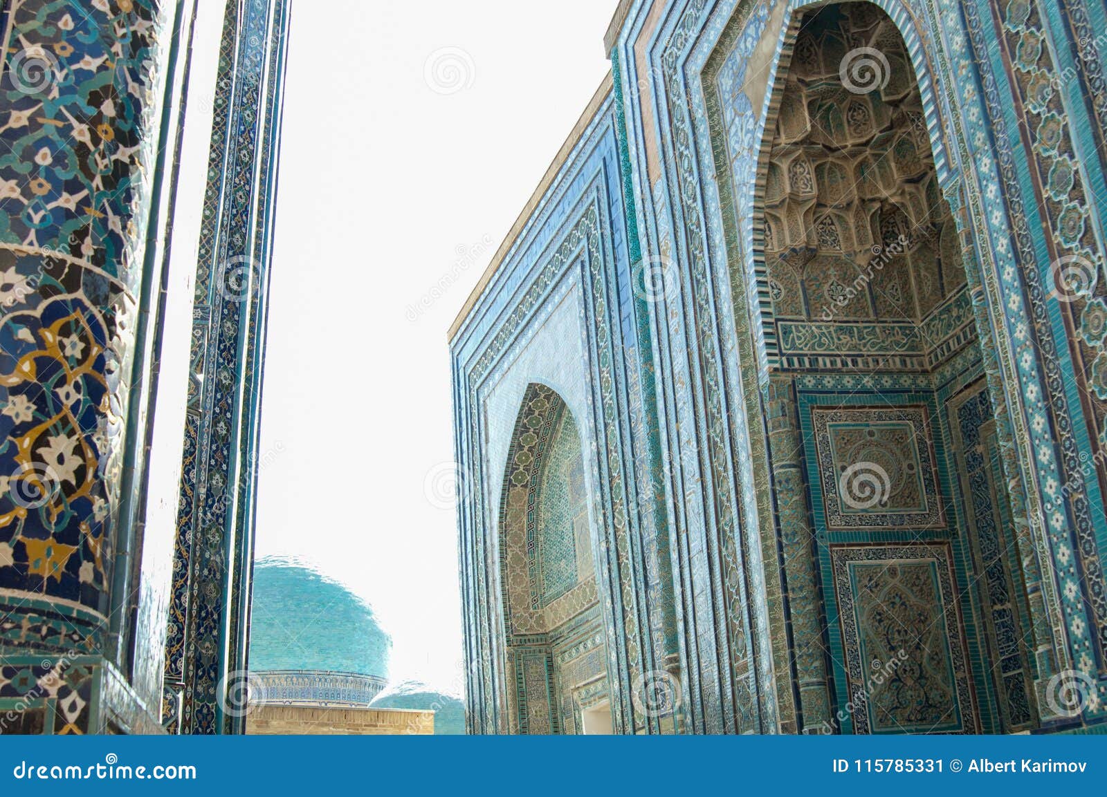 The Architecture of Ancient Samarkand Stock Image - Image of facade ...