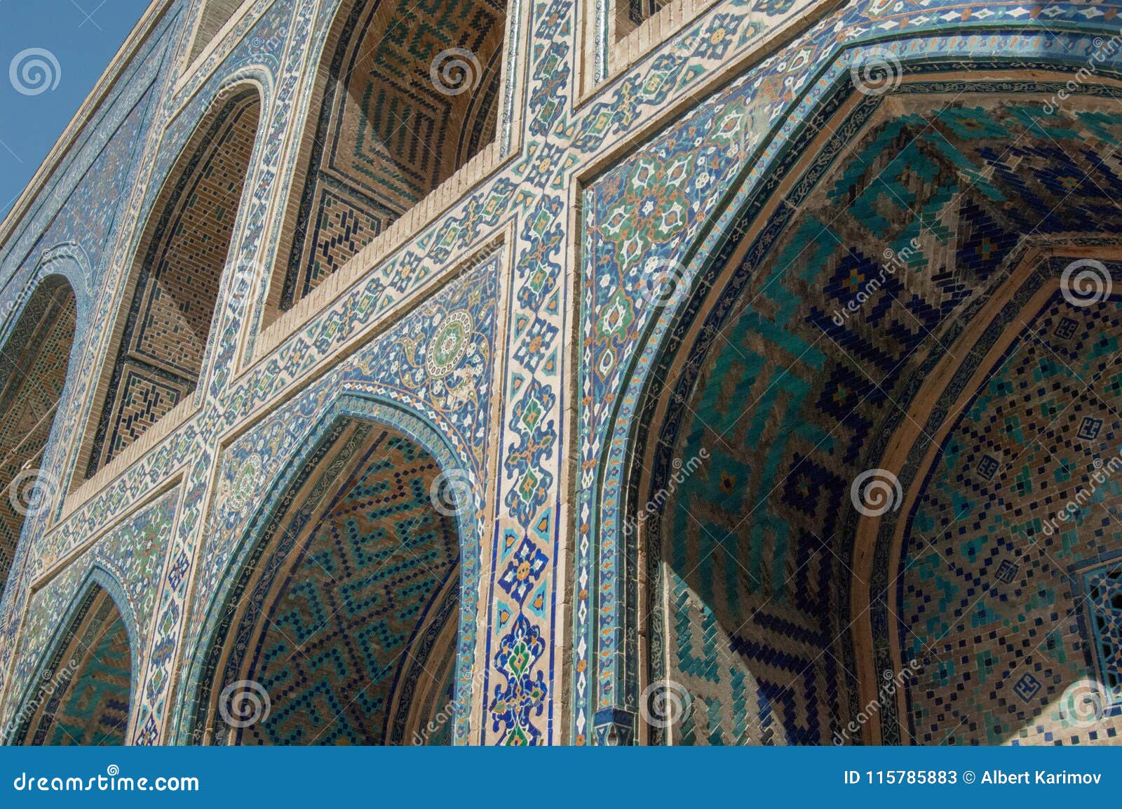 The Architecture of Ancient Samarkand Stock Image - Image of dome ...