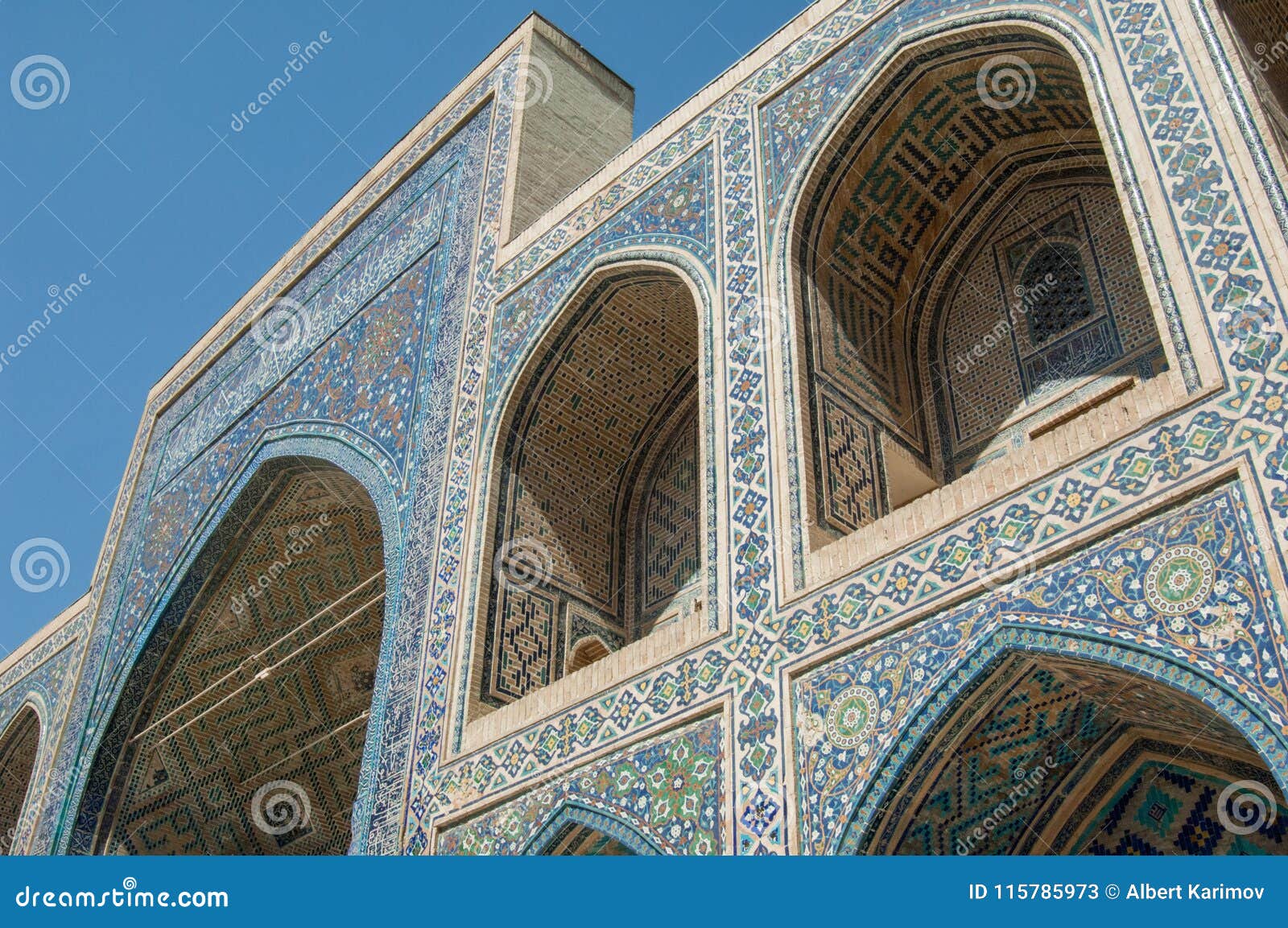 The Architecture of Ancient Samarkand Stock Image - Image of gate, arch ...