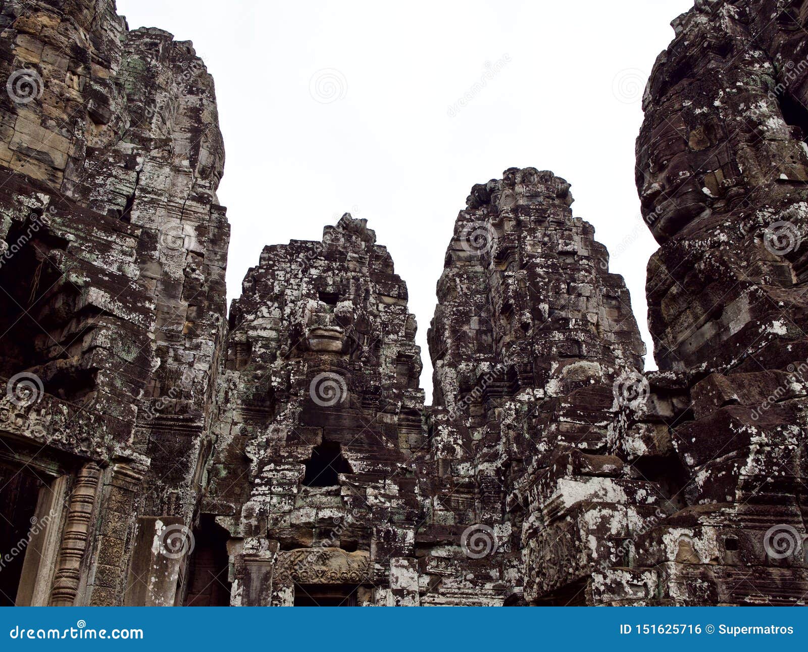 Architecture of Ancient Temple Complex Angkor, Siem Reap Stock Photo ...