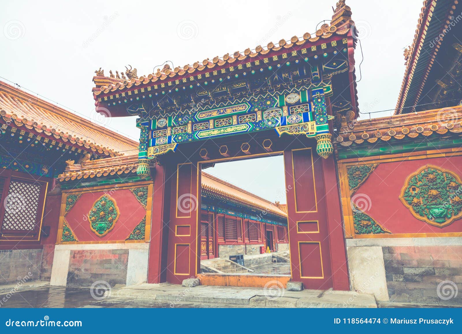 Architecture Antique Des Palais Complexes Dans Le CIT Interdit Photo ...